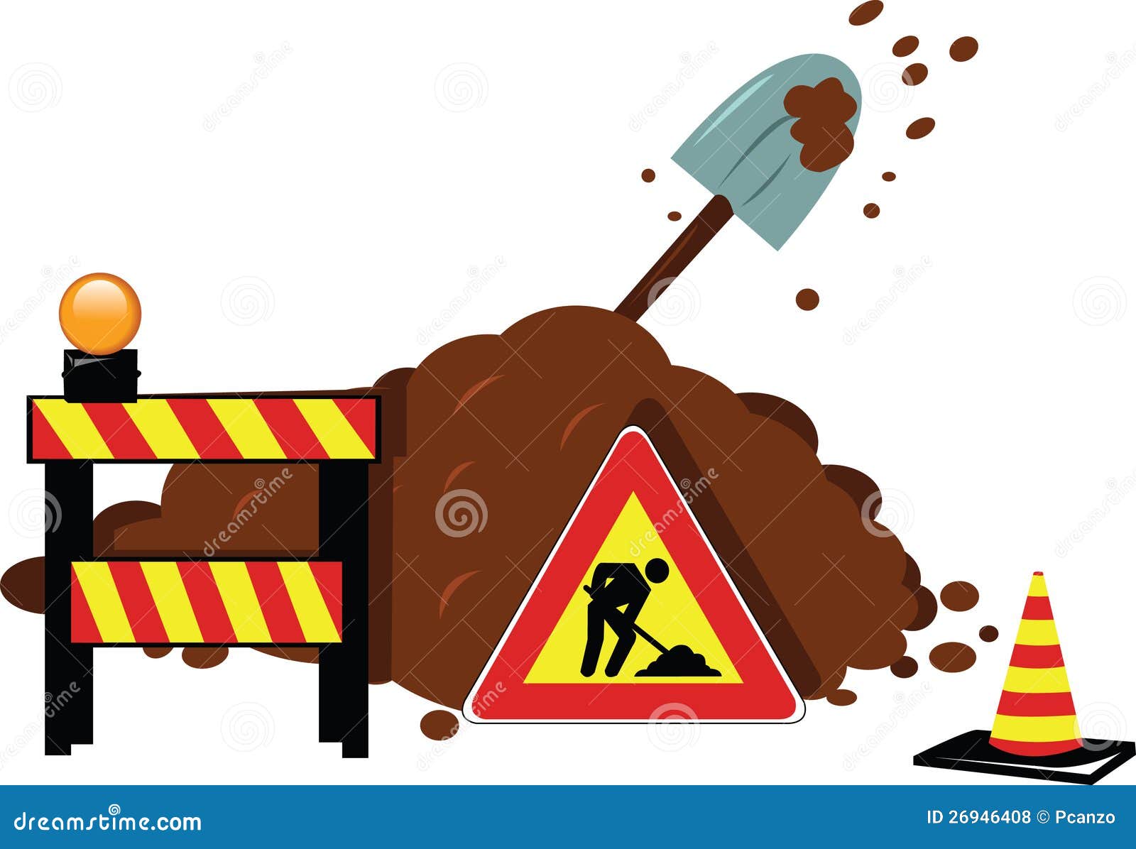Work in Progress stock vector. Illustration of internet - 26946408