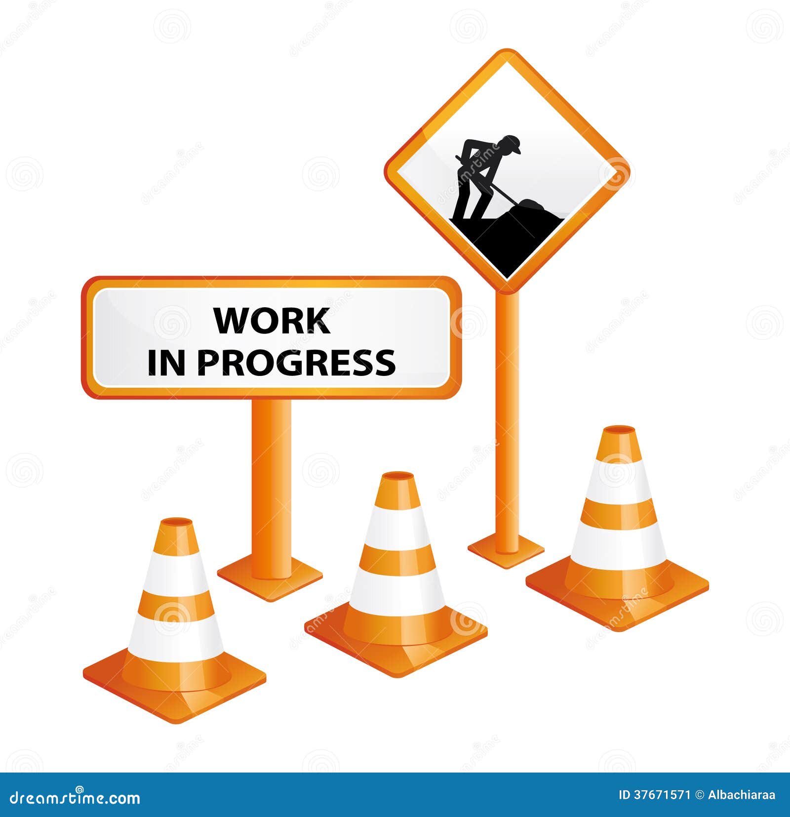 Work in progress. stock vector. Illustration of line - 37671571