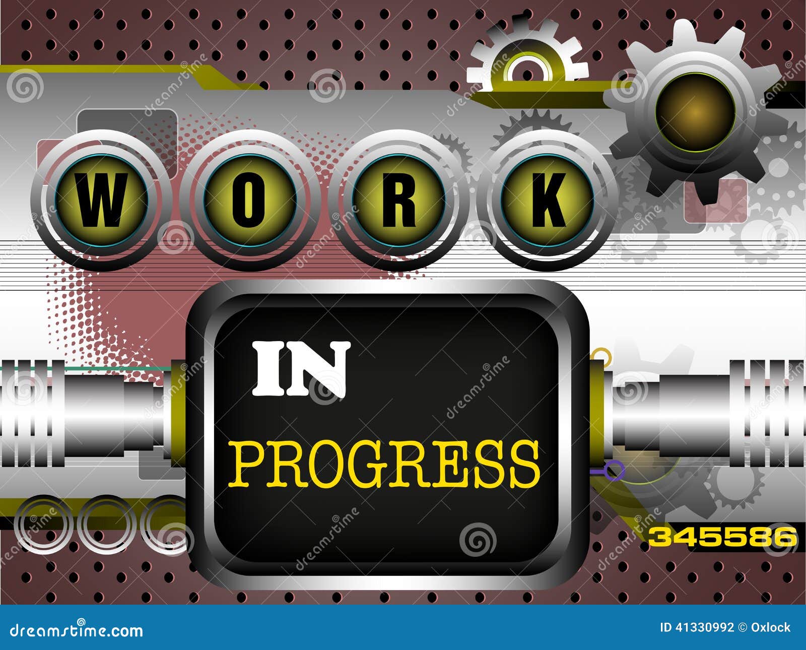 Work In Progress Cartoon Style Design | CartoonDealer.com #86403119