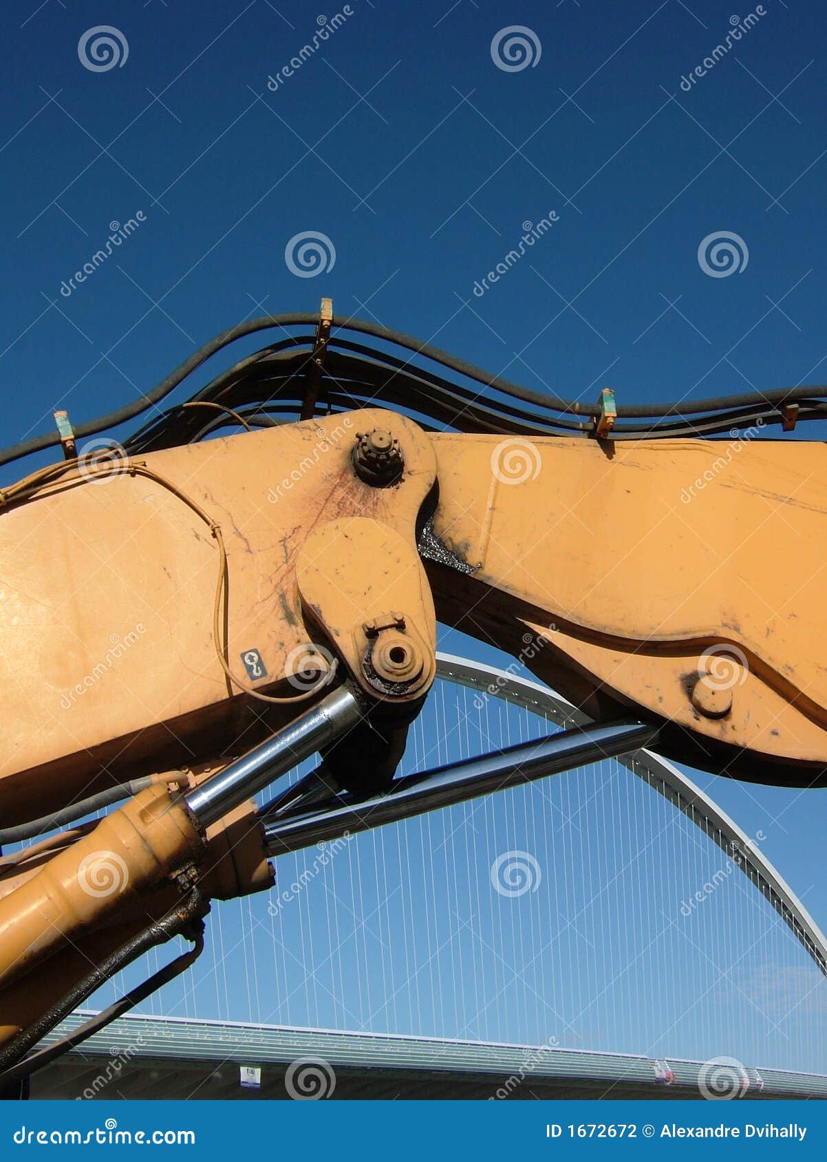 Work in Progress - Bridge and Blue Sky Editorial Photography - Image of ...