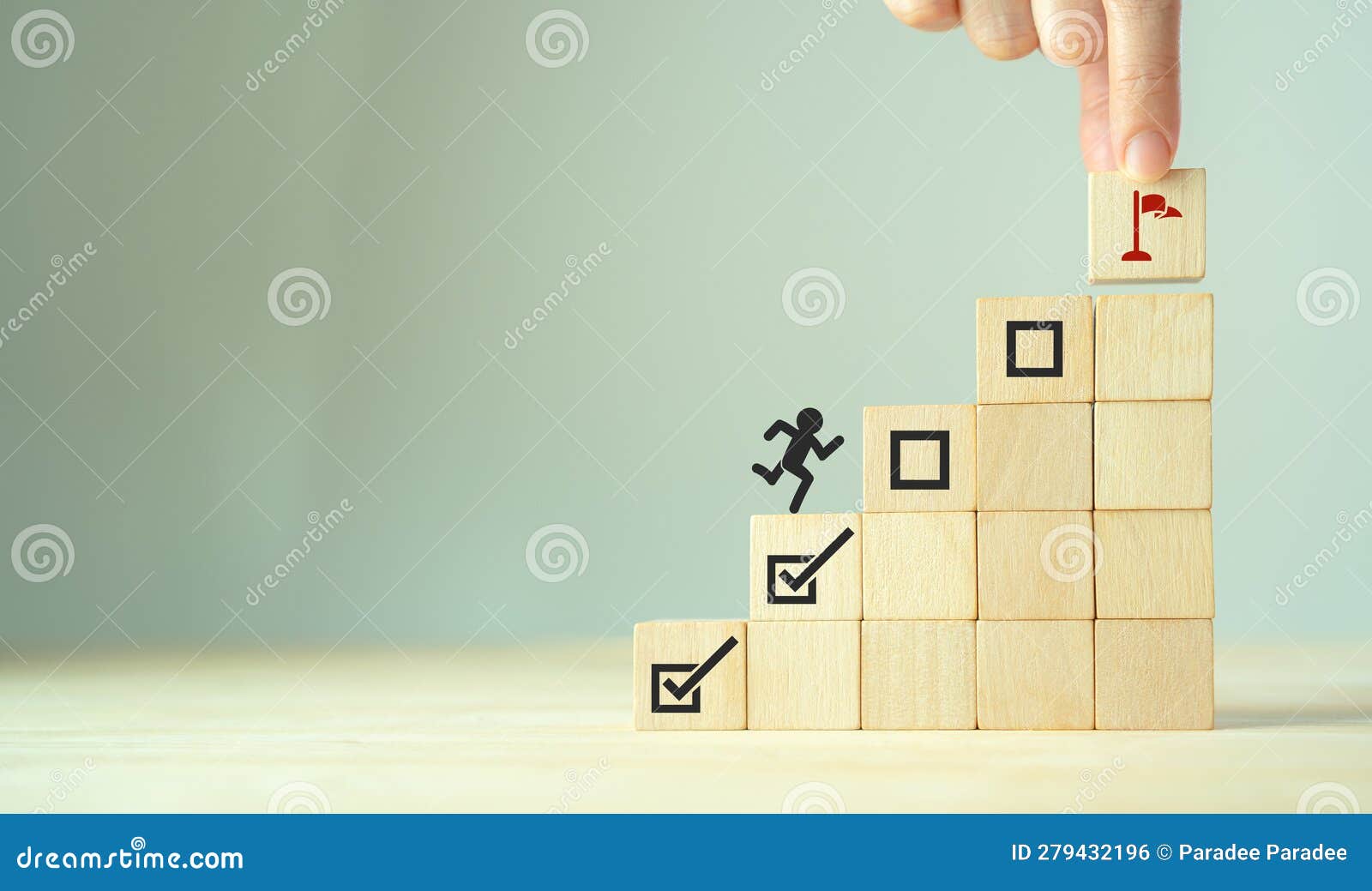 Work in Progress Concept. Goals, Targets, Tasks Tracking Stock Photo ...