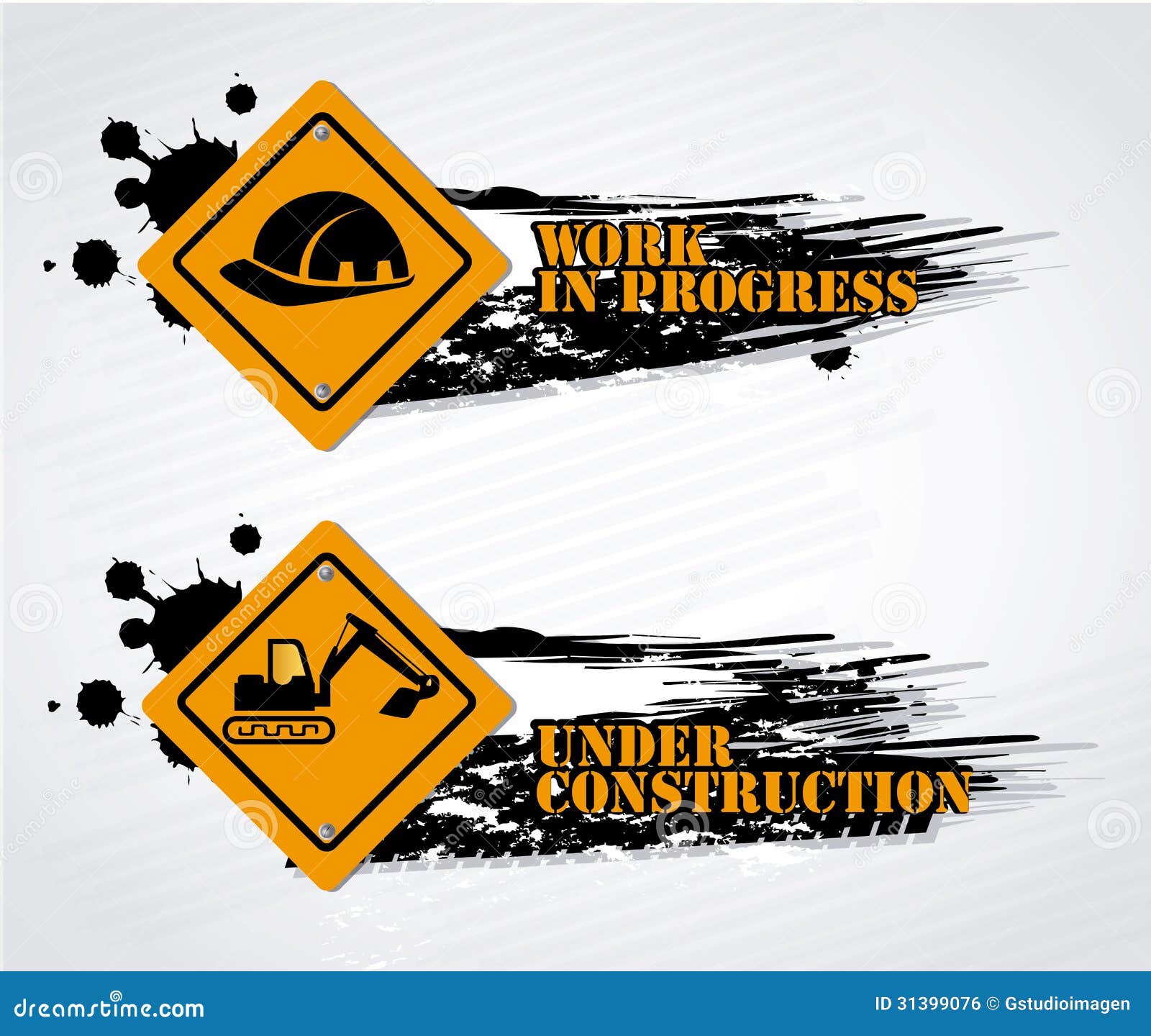 Work in progress design stock vector. Illustration of build - 31399076