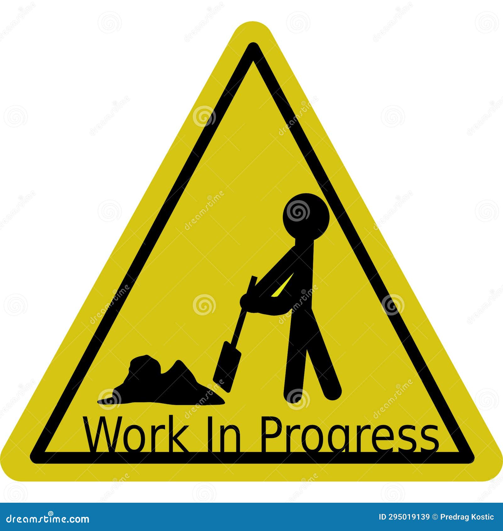 Work in progress stock illustration. Illustration of text - 295019139