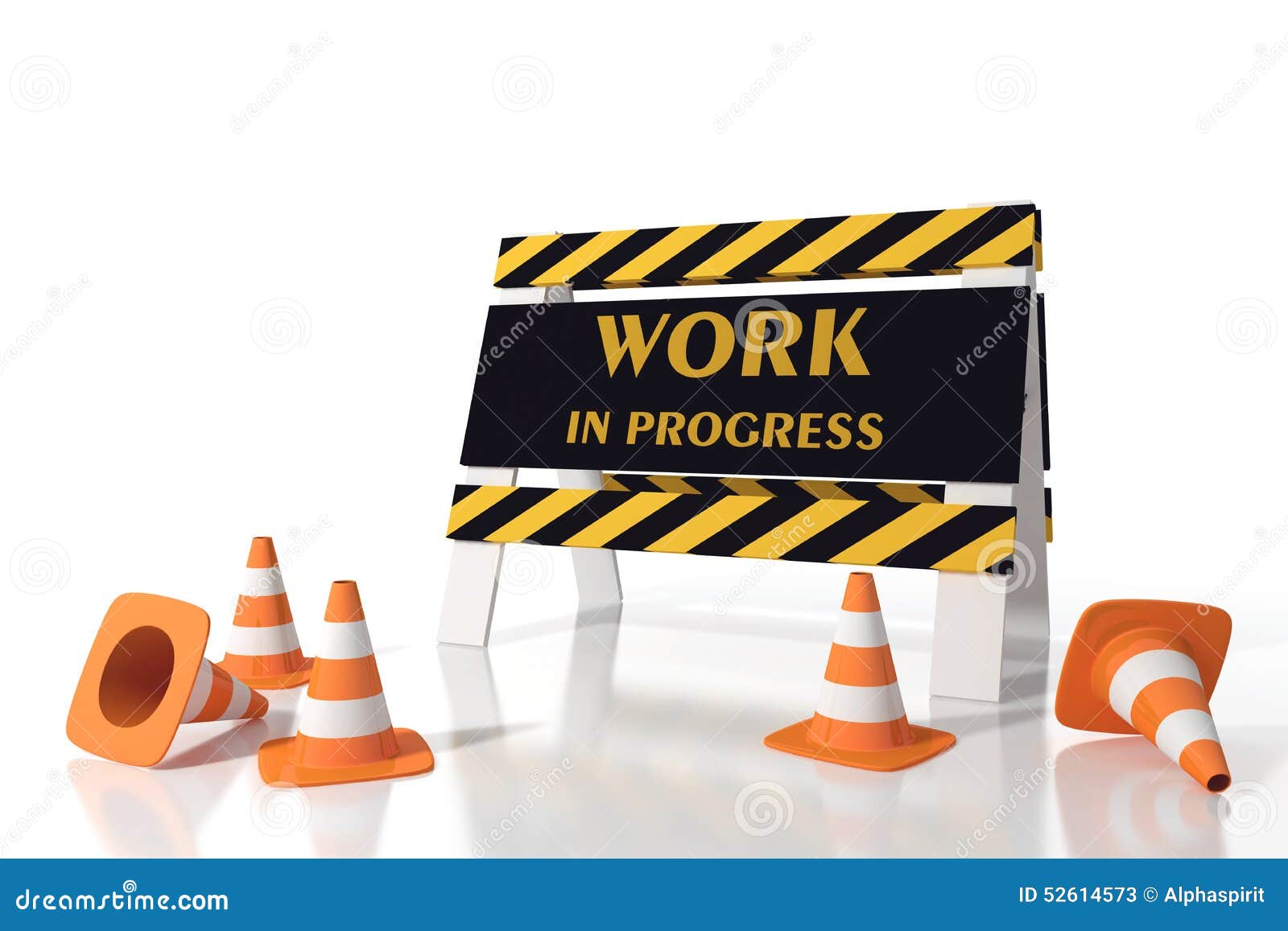 Work in progress stock illustration. Illustration of area - 52614573