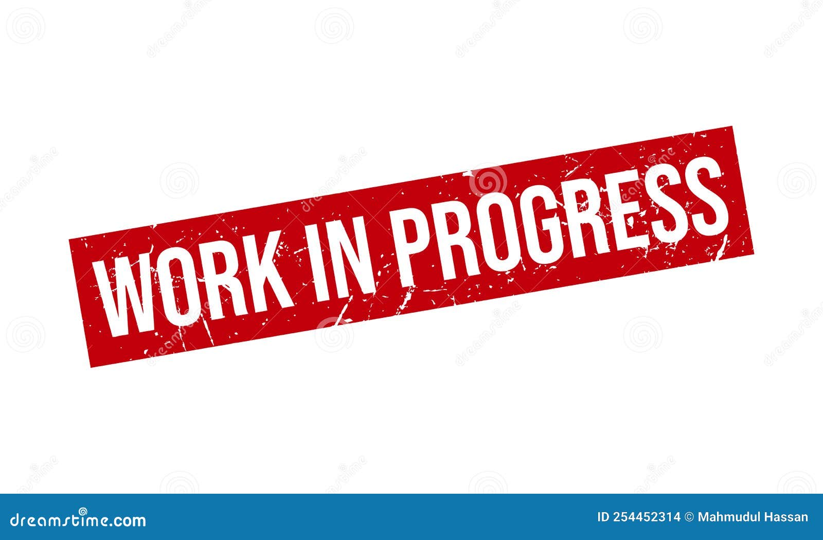 Work in Progress Rubber Stamp. Work in Progress Grunge Stamp Seal ...