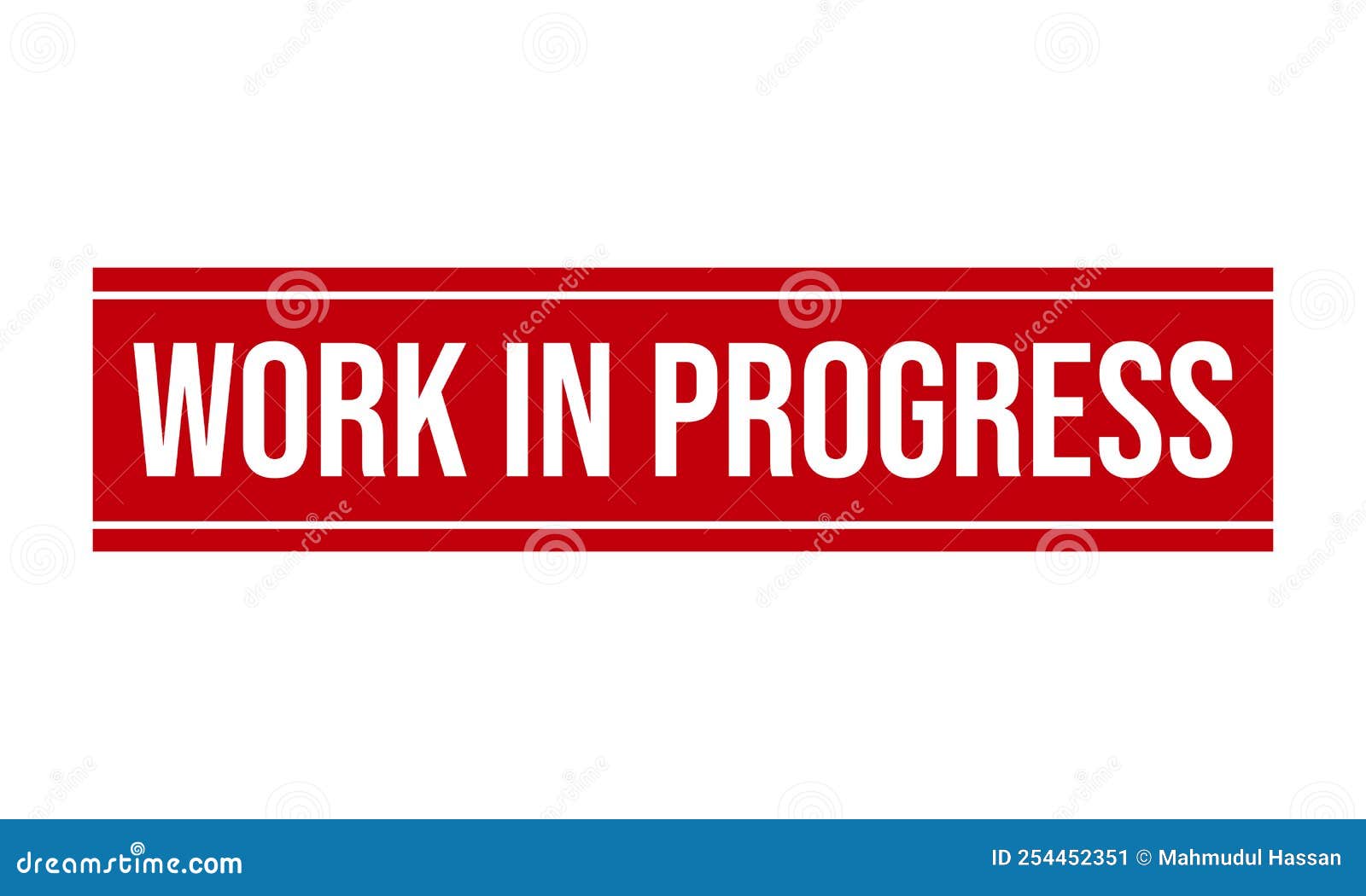 Work in Progress Rubber Stamp. Work in Progress Grunge Stamp Seal ...