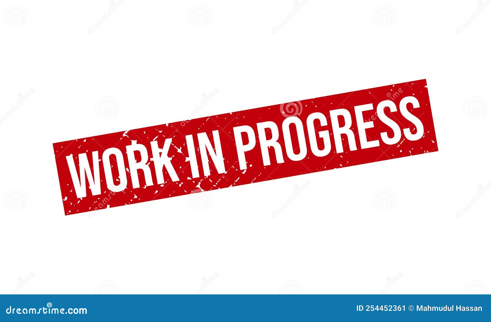 Work in Progress Rubber Stamp. Work in Progress Grunge Stamp Seal ...