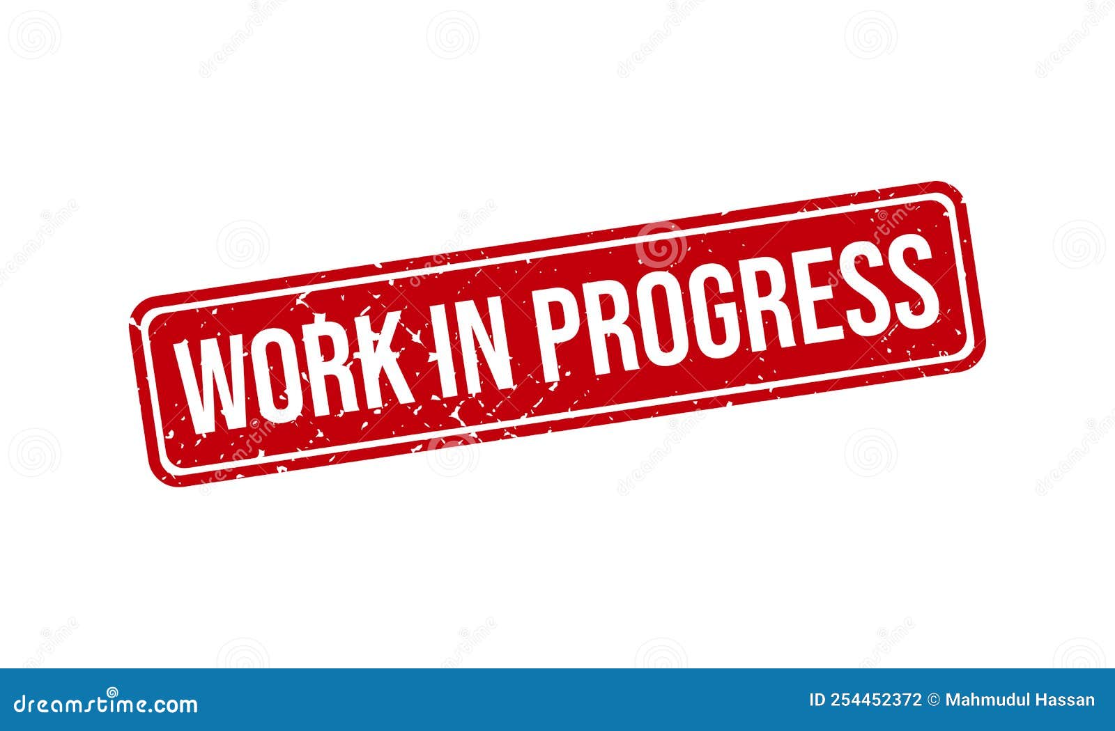 Work in Progress Rubber Stamp. Work in Progress Grunge Stamp Seal ...