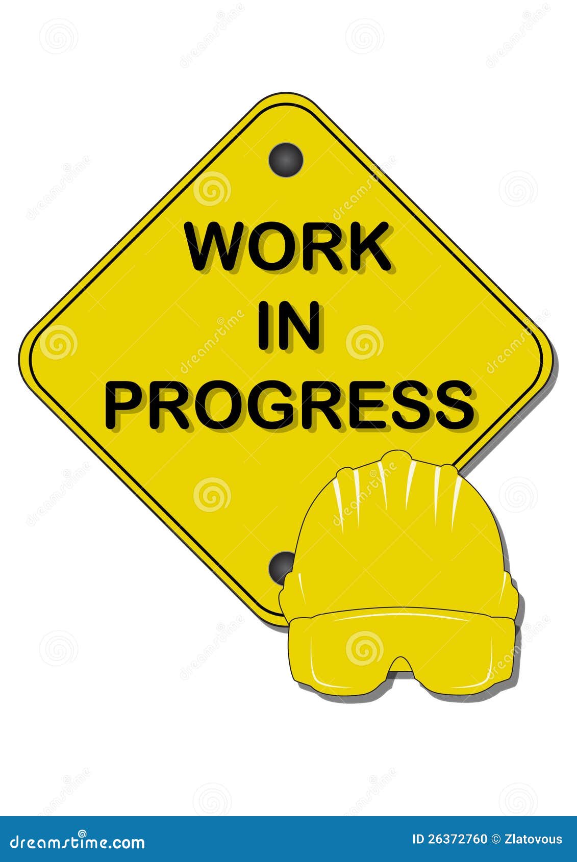 Work In Progress Sign Stock Photo - Image: 26372760 Work In Progress Sign Stock Photo - Image: 26372760