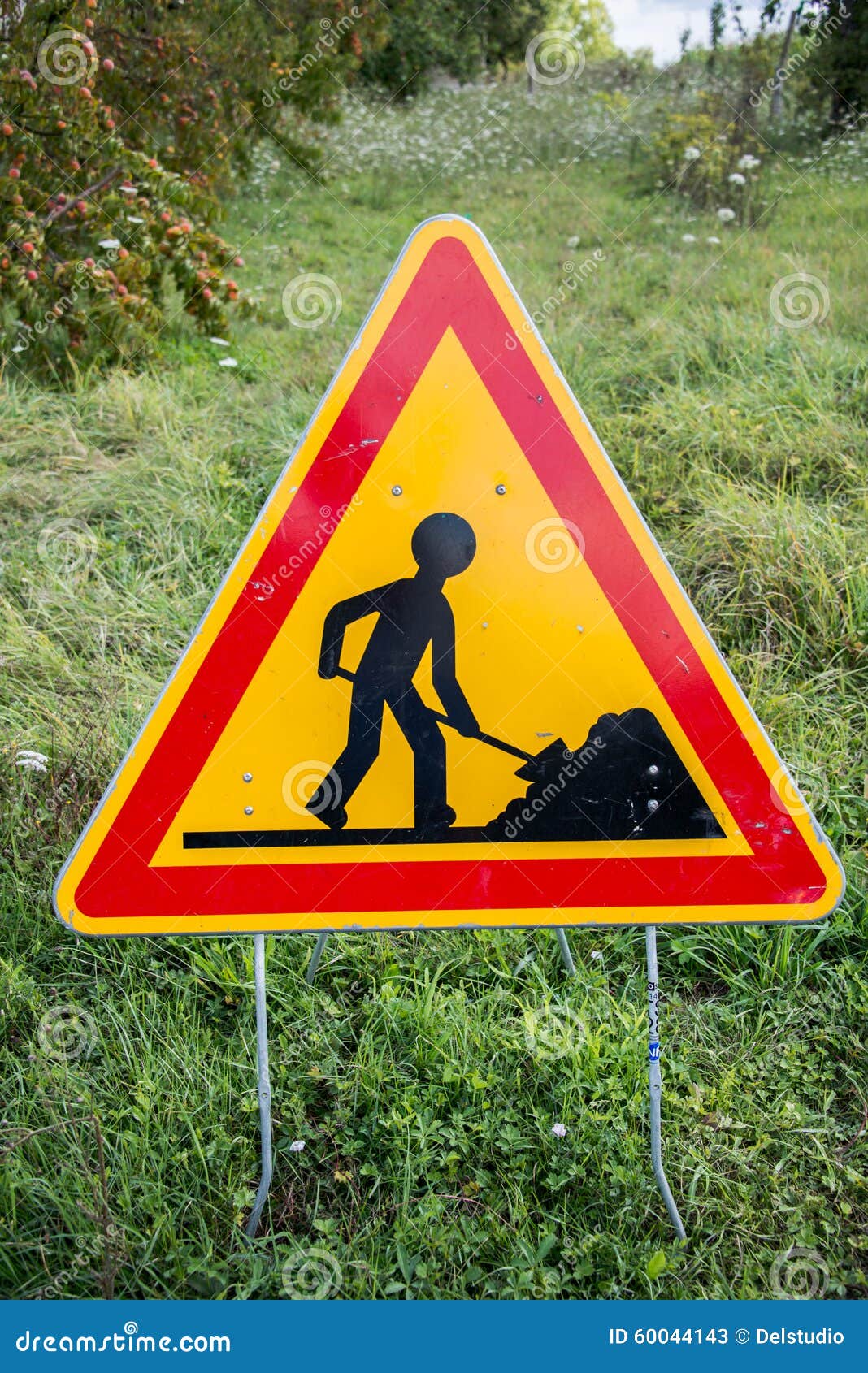 Work in progress sign stock image. Image of france, countryside - 60044143
