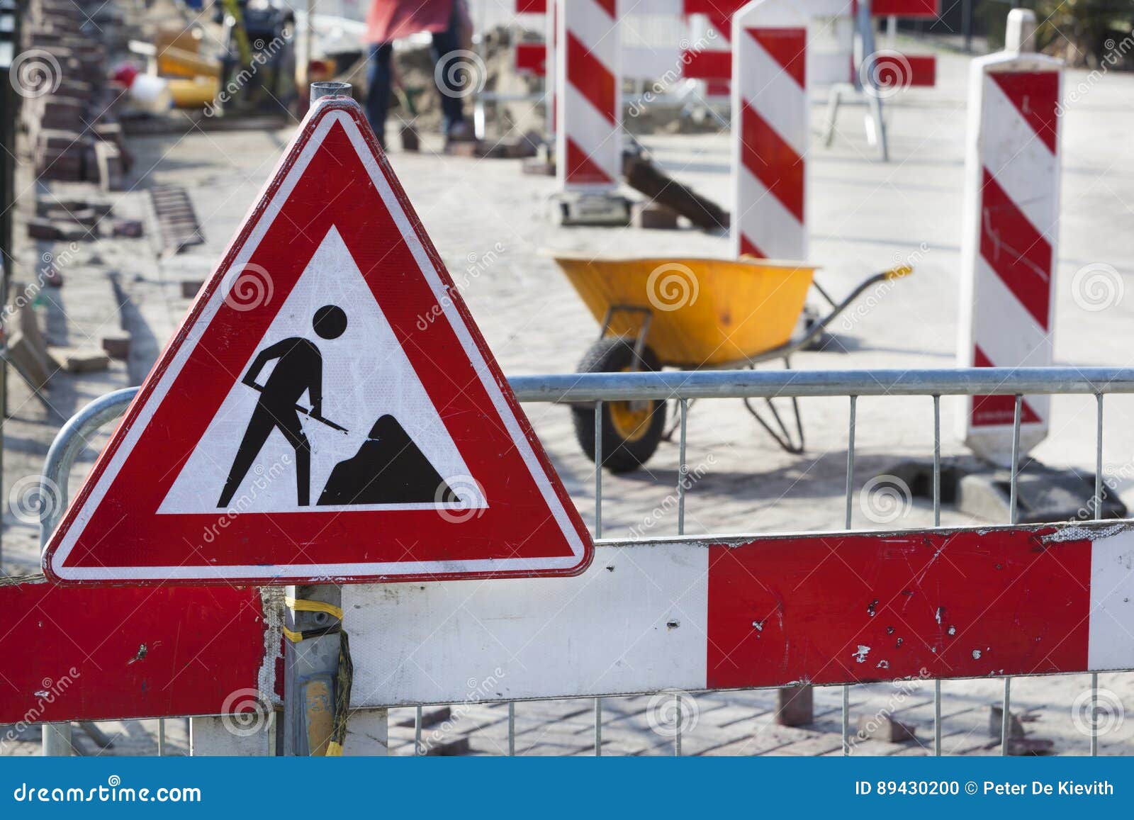 Work in progress sign stock photo. Image of traffic, triangular - 89430200