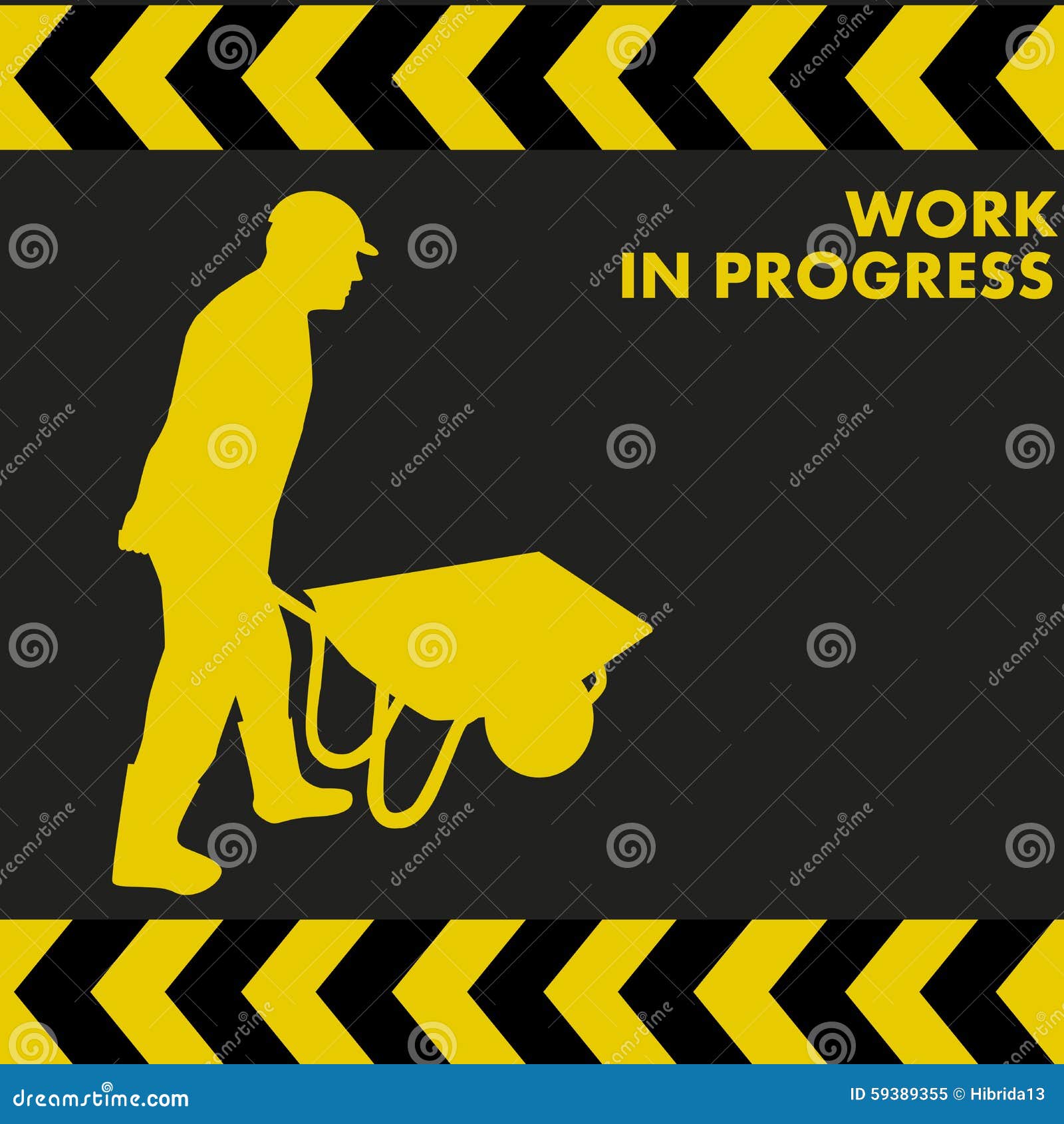 In Progress Sign Indicates Ongoing Or Happening Royalty-Free Stock ...