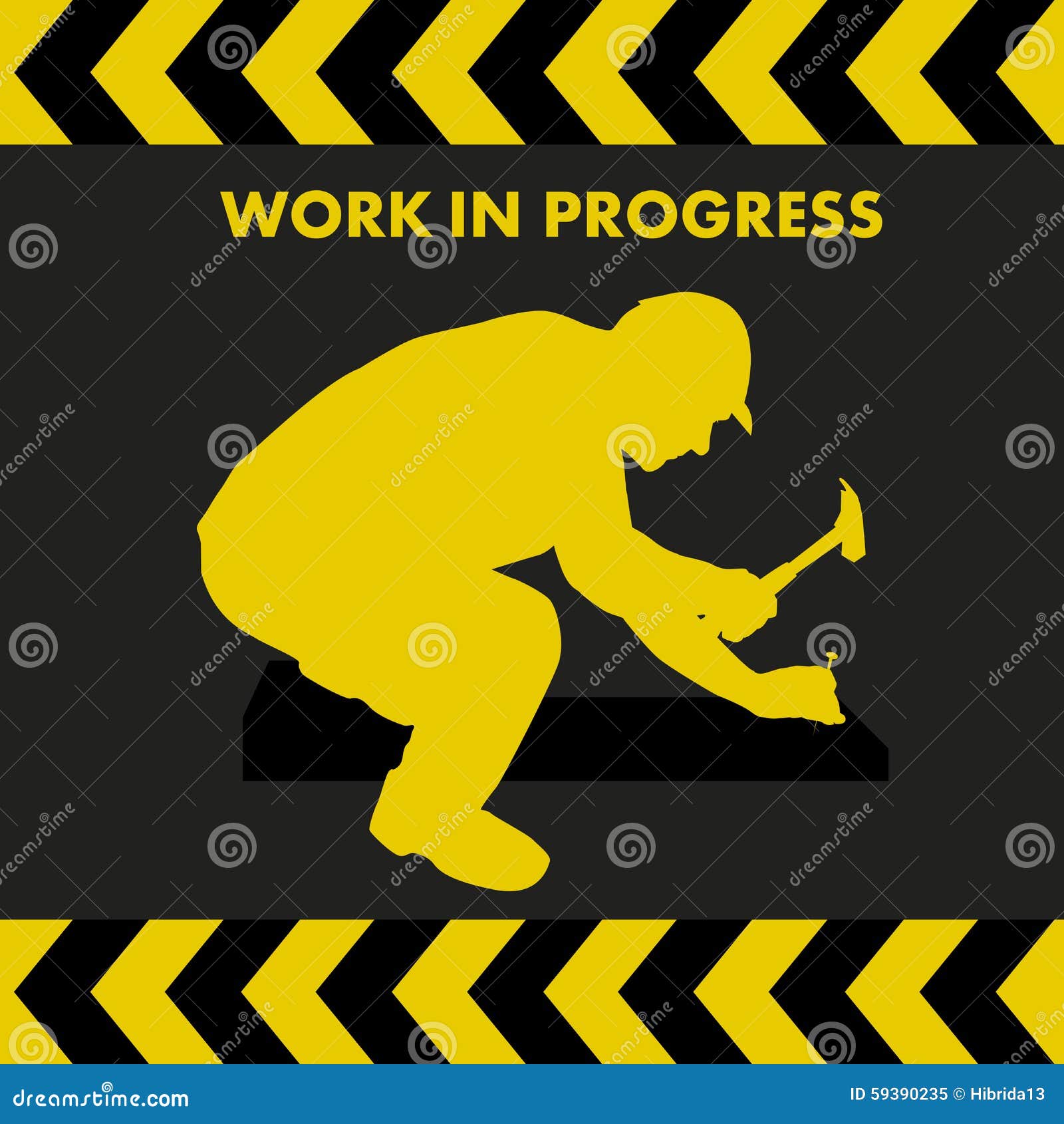 In Progress Sign Indicates Ongoing Or Happening Royalty-Free Stock ...
