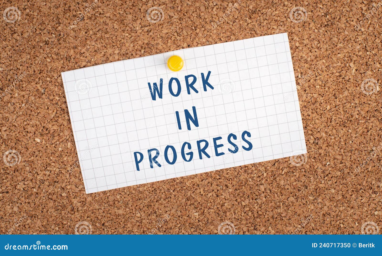 Work in Progress is Standing on a Pinned Paper, Construction Message ...