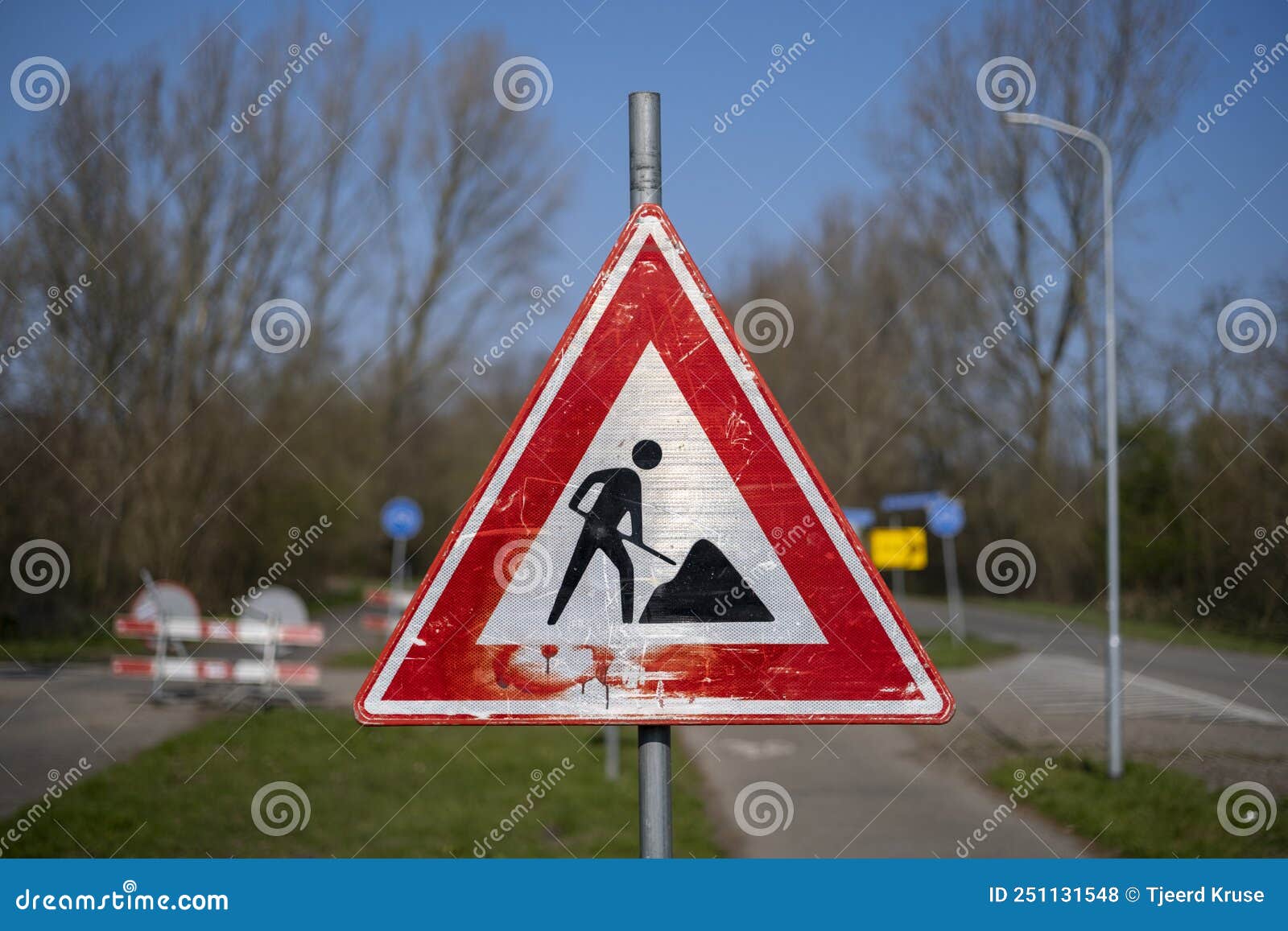 Work in Progress, Triangle Sign with Boundary, Caution Symbol on ...