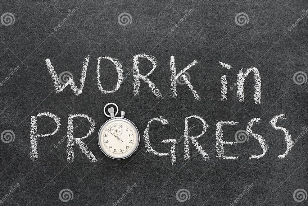 Work in progress stock image. Image of work, handwritten - 108353615