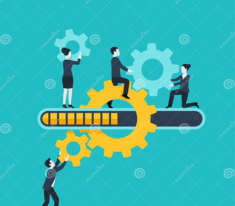 Work in progress stock vector. Illustration of manager - 196482050