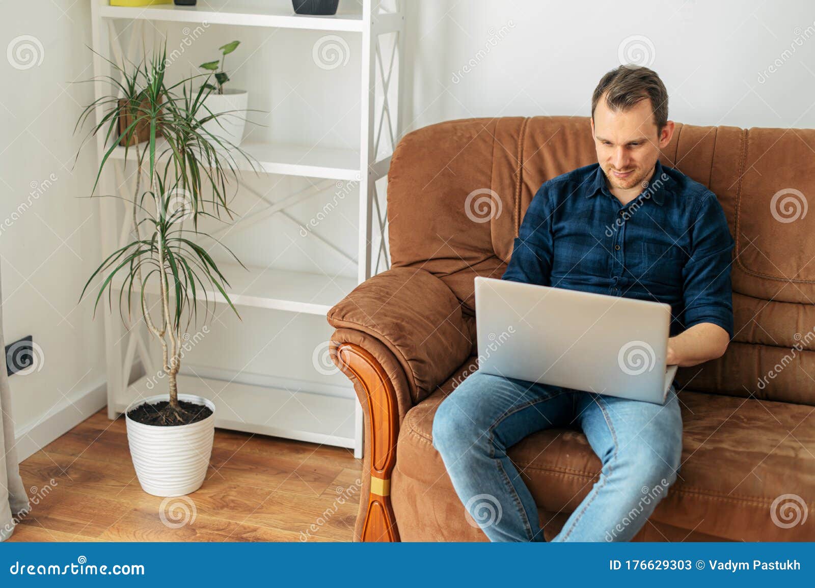 Work Remotely, Freelance, Work at Home Stock Image - Image of comfort ...