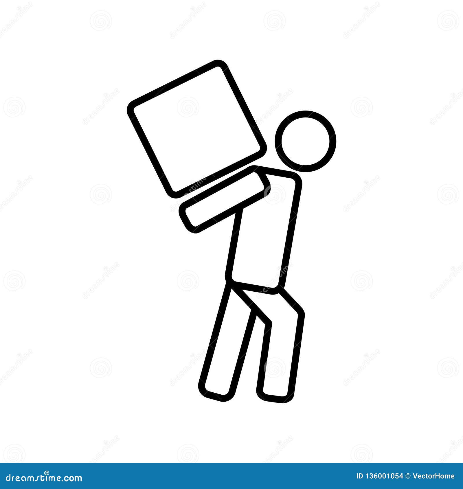 Work Responsibility Icon, Illustration Stock Vector - Illustration of ...