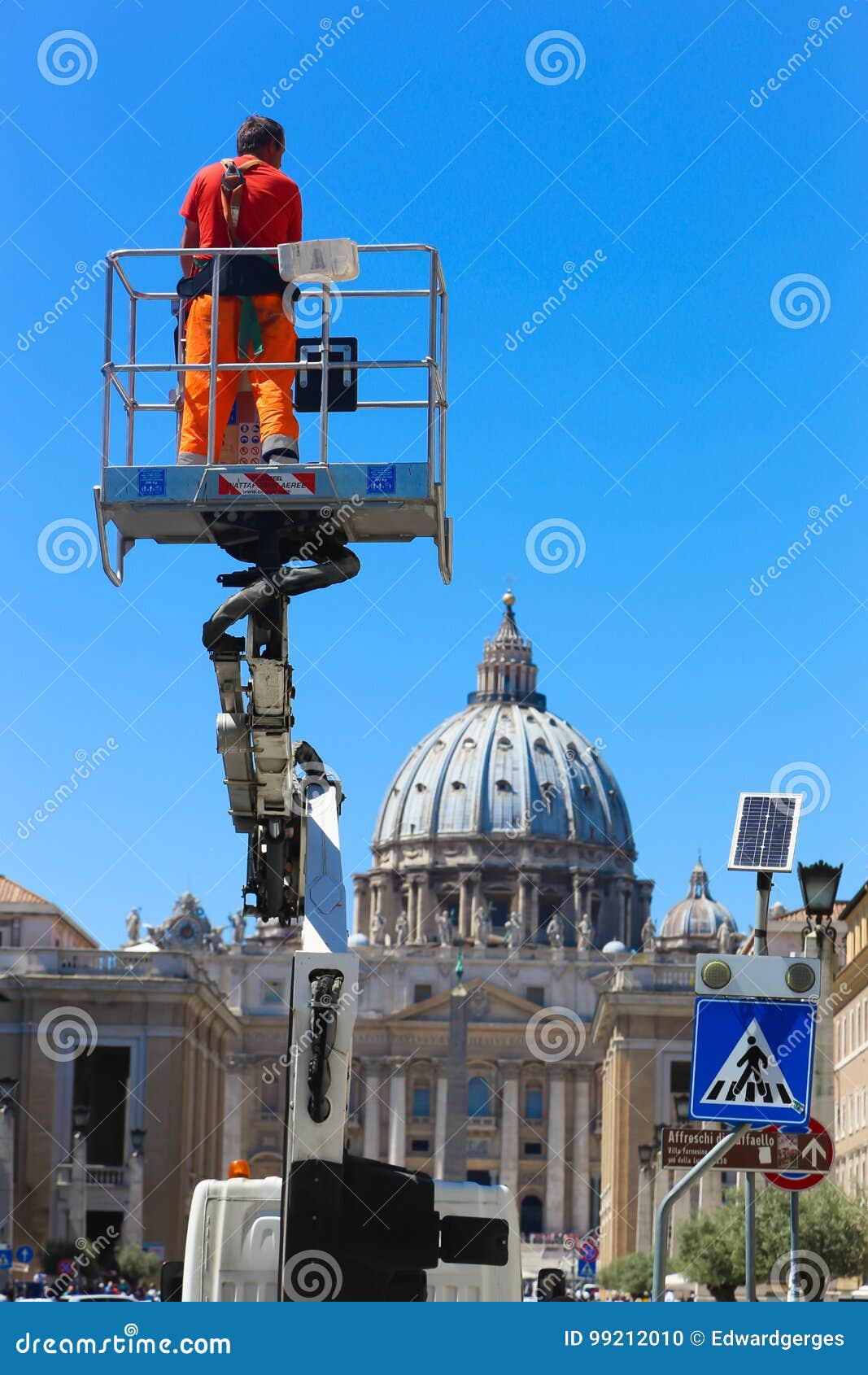 Work at Rome editorial image. Image of industrial, background - 99212010