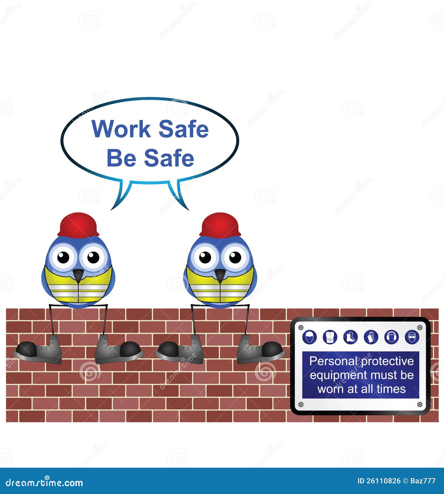 Work Safe Message Royalty Free Stock Image - Image: 26110826