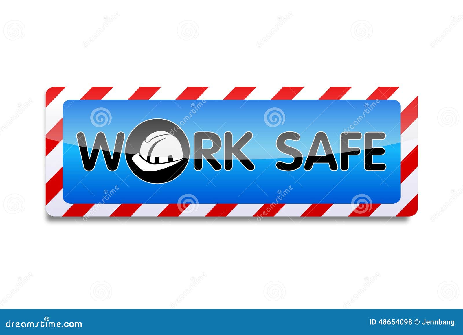 Work safe stock illustration. Illustration of icon, construction - 48654098
