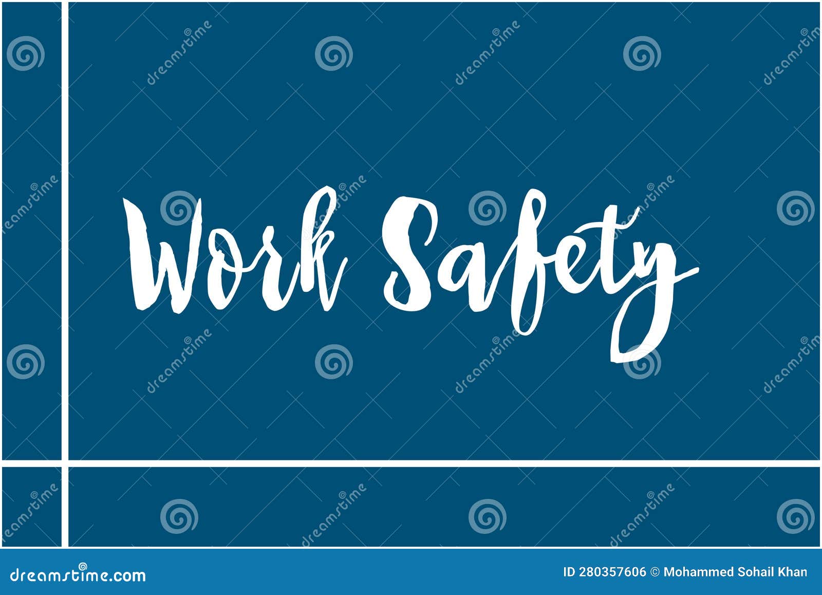 Work Safety Bold Typography Text Lettering Quote Vector Design Stock ...