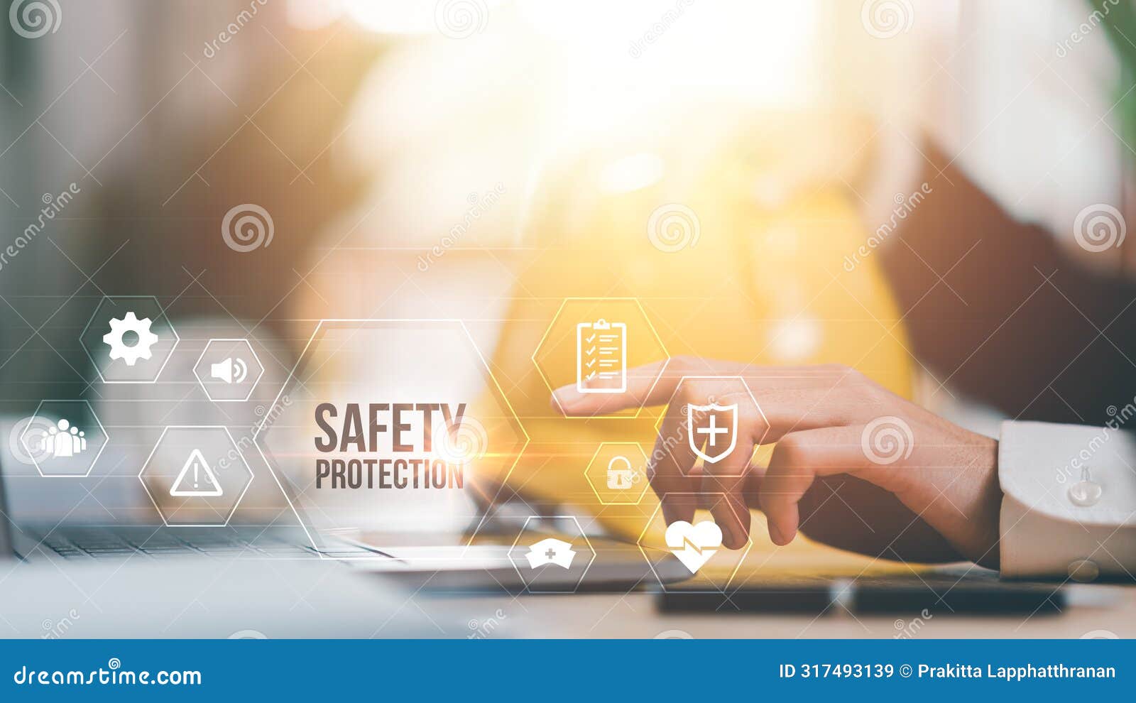 Work Safety Concept ,safety Care from an Accident ,prevention of ...