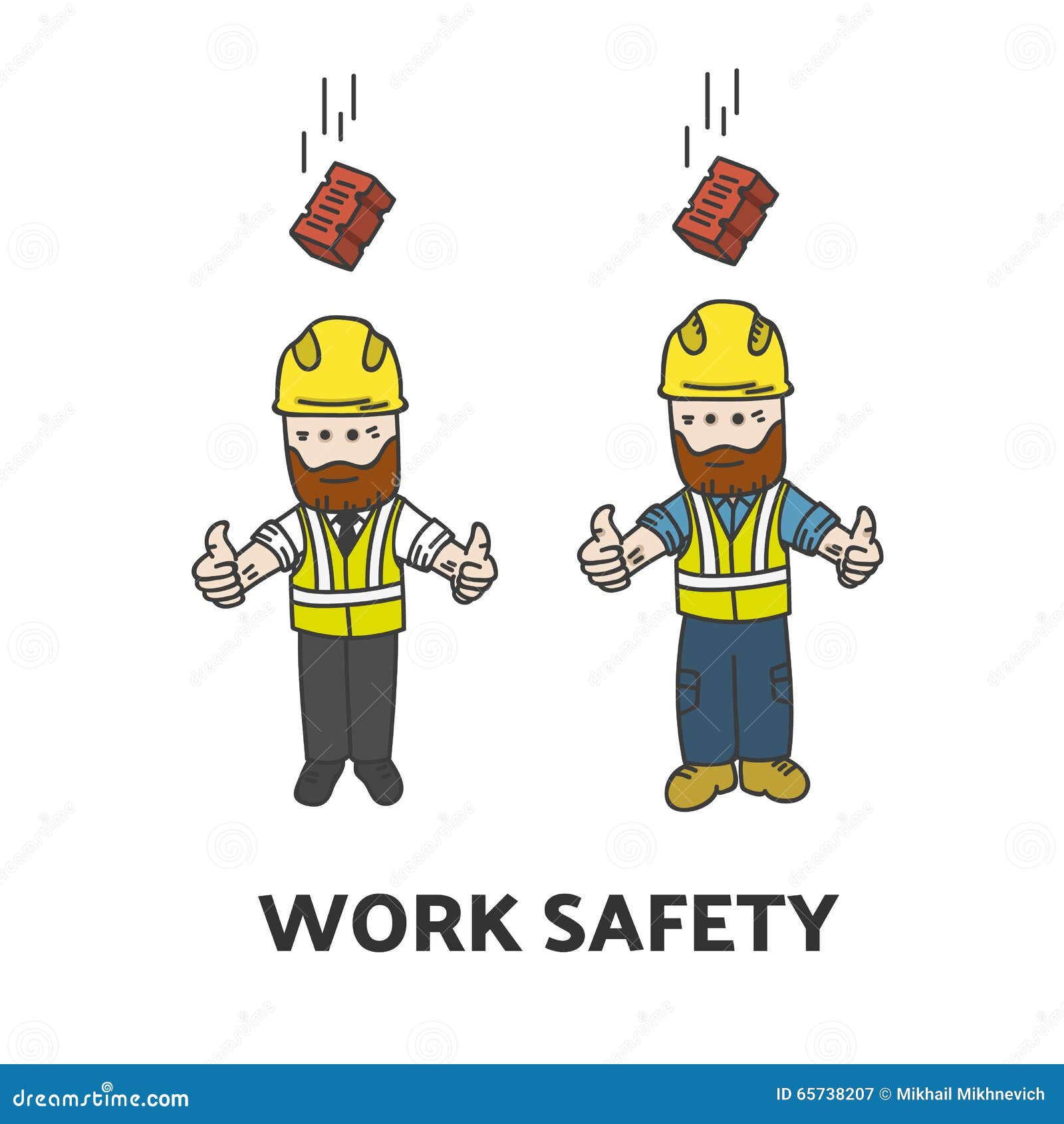 Work safety illustration stock vector. Illustration of protection ...
