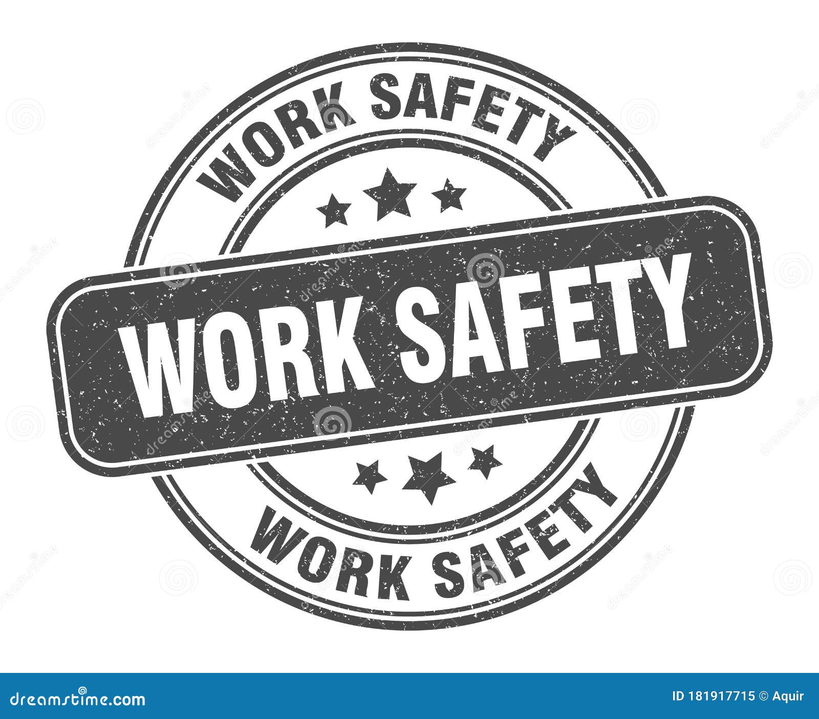 Work Safety Stamp. Work Safety Round Grunge Sign Stock Vector ...