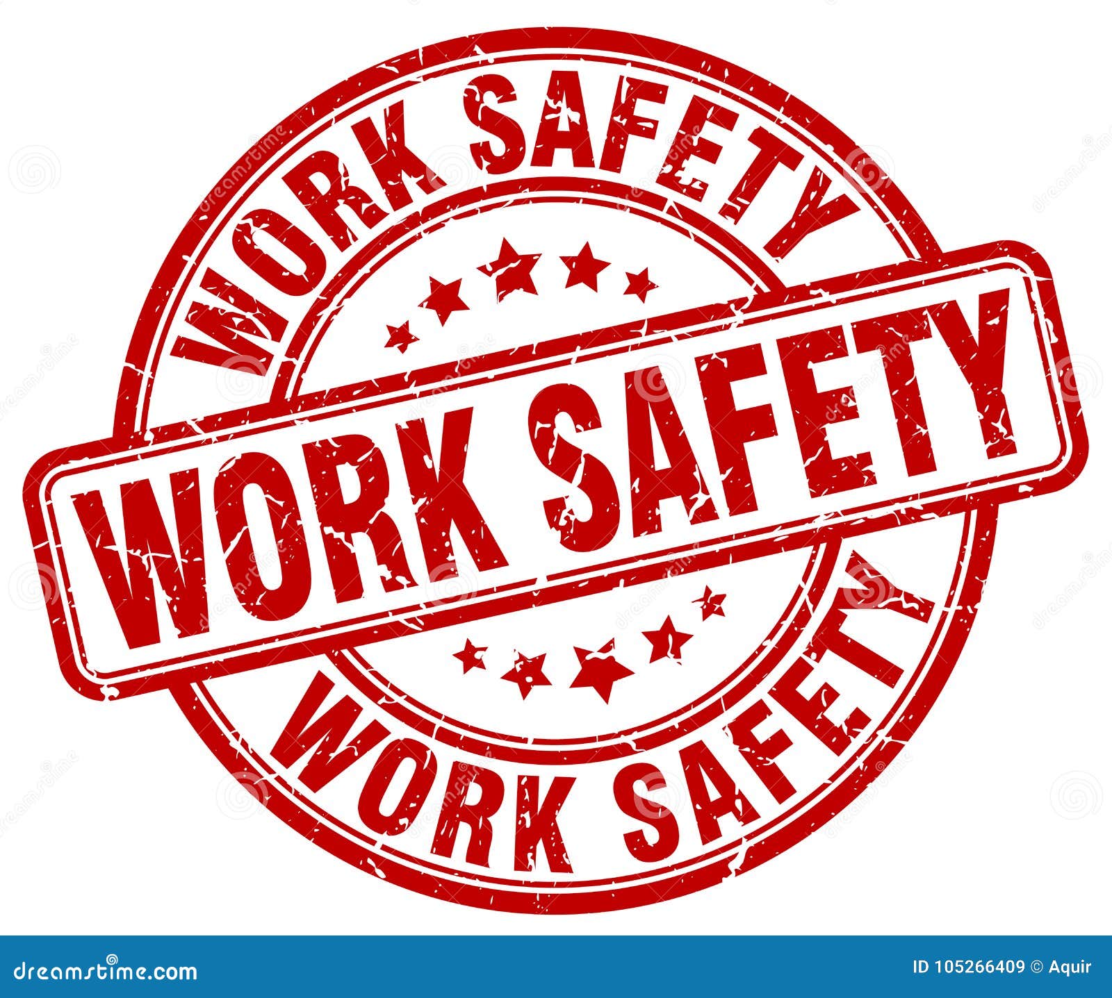 Work safety stamp stock vector. Illustration of vector - 105266409