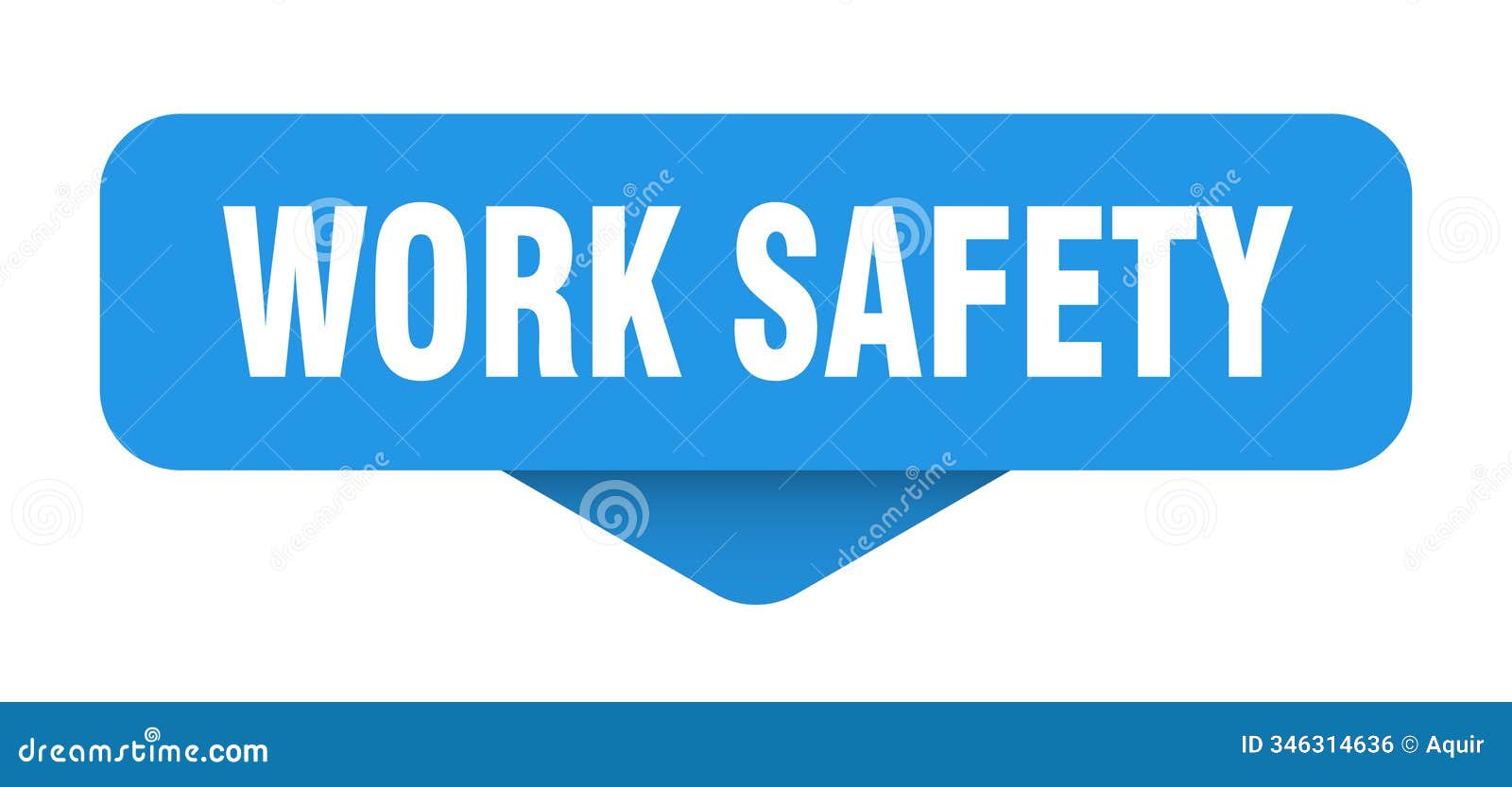 Work Safety Sticker. Work Safety Sign on Transparent Background Stock ...