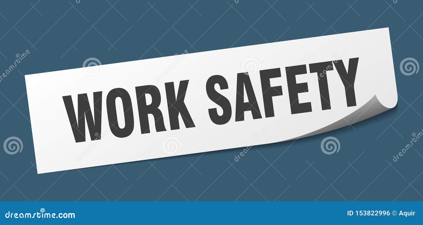 Work safety sticker. stock vector. Illustration of price - 153822996