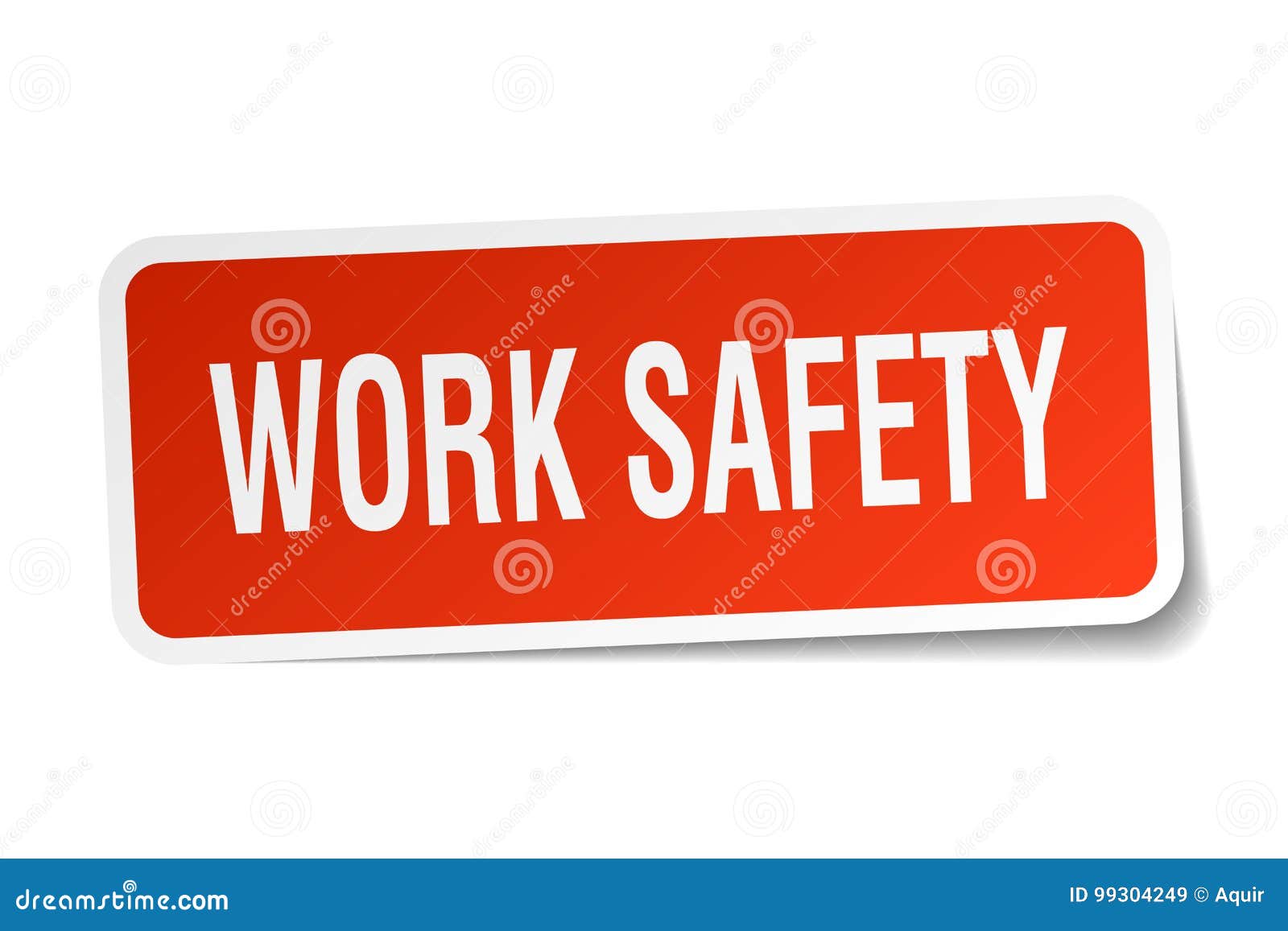 Work safety sticker stock vector. Illustration of sign - 99304249