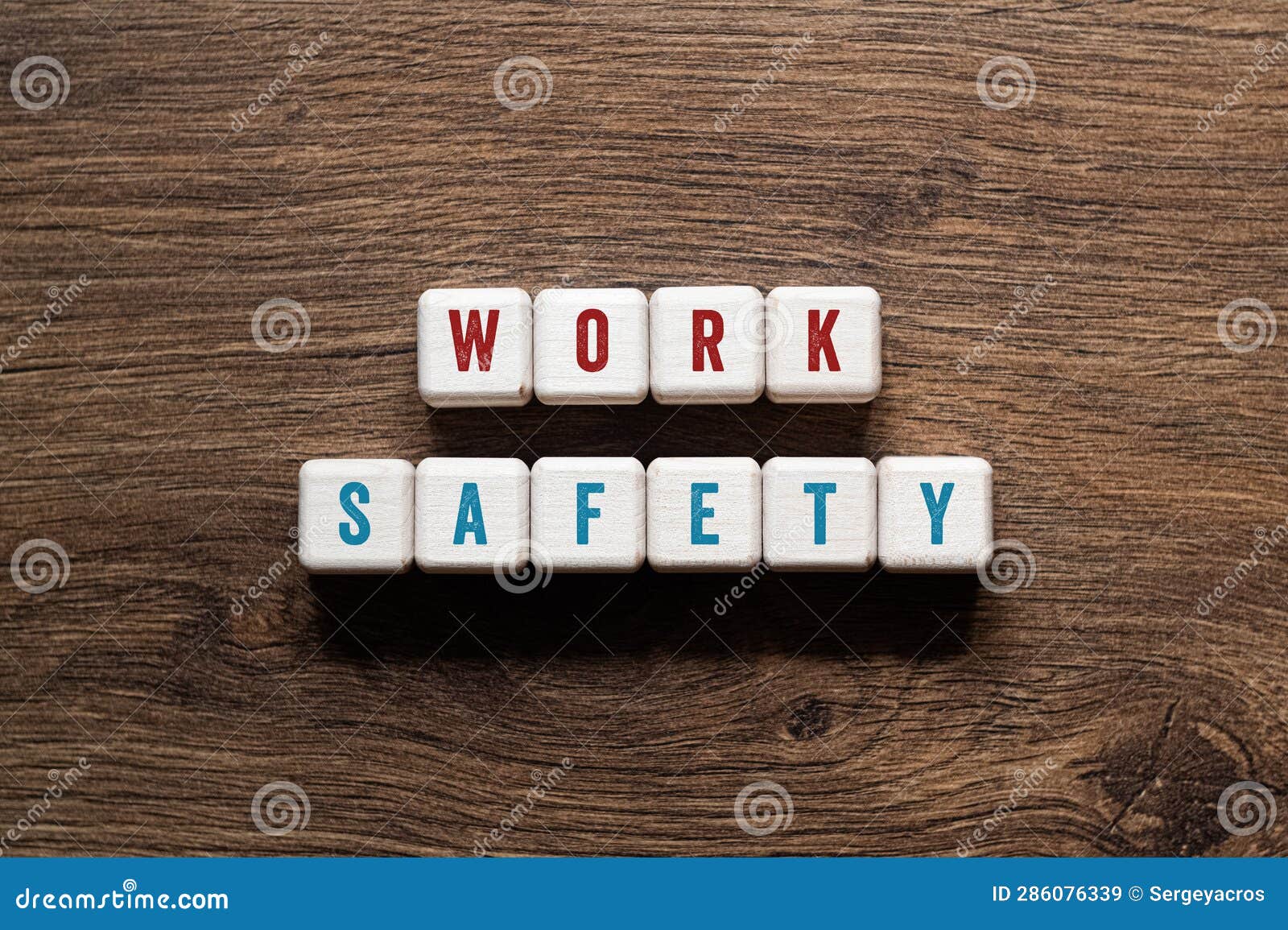 Work Safety - Word Concept on Building Blocks, Text Stock Image - Image ...