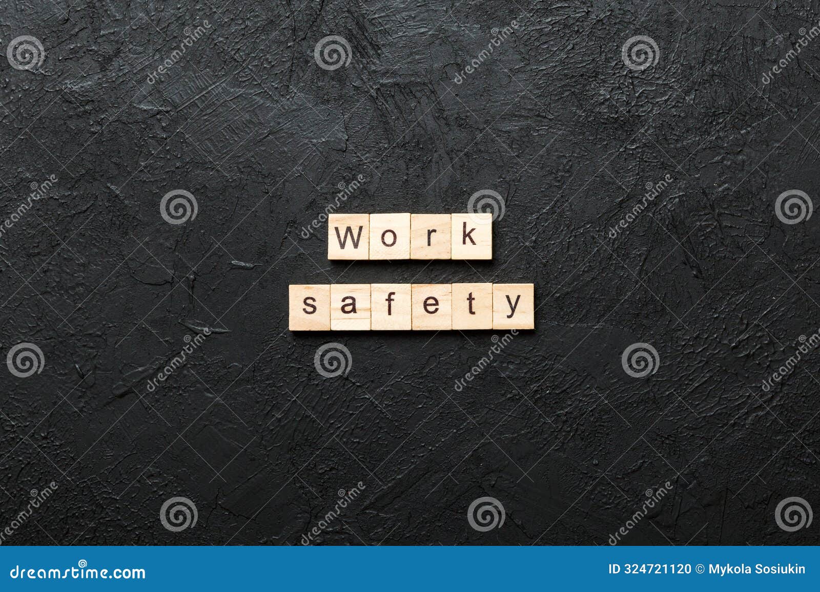 Work Safety Word Written on Wood Block. Work Safety Text on Table ...