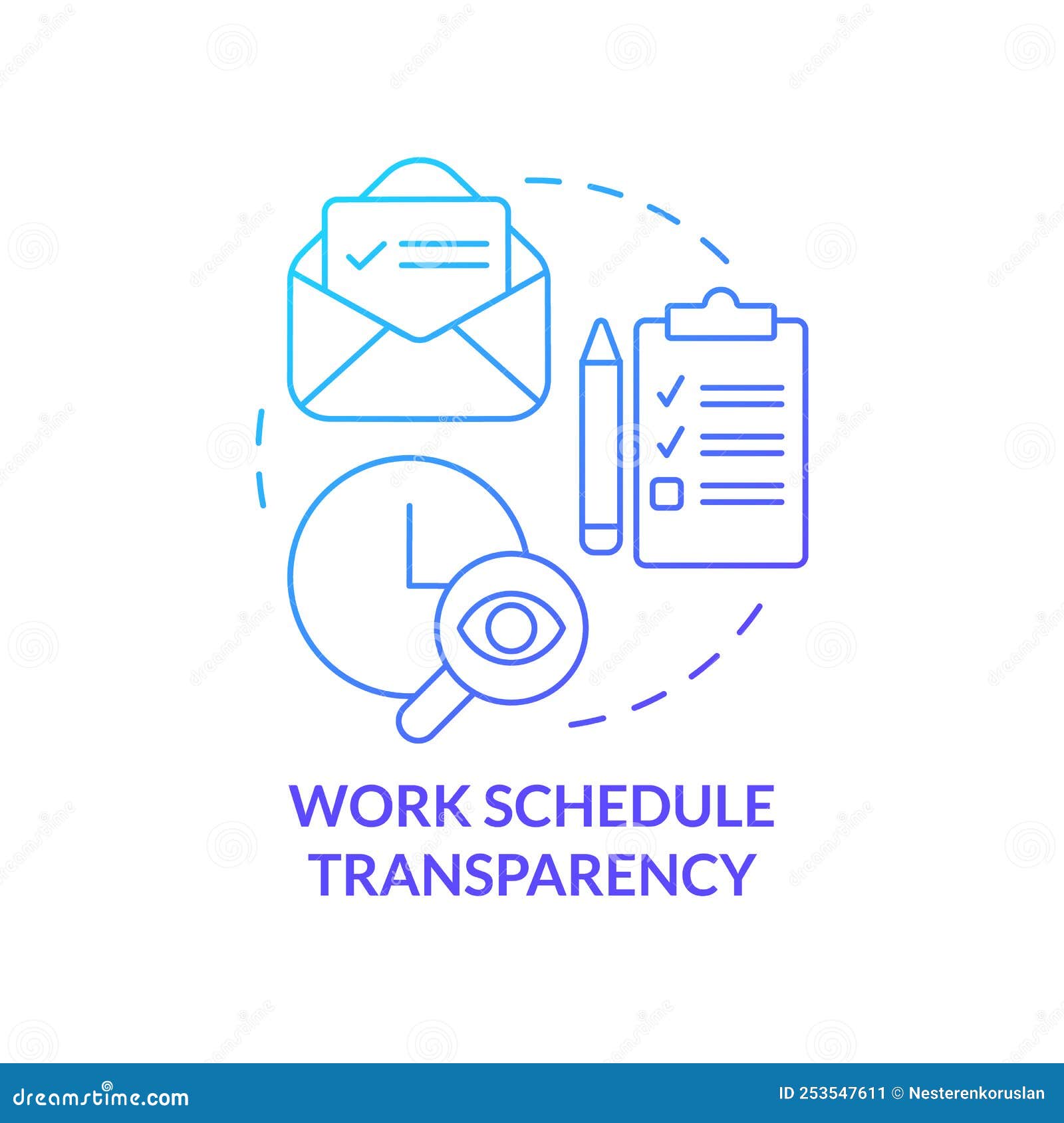 Workplace Location RGB Color Icon Vector Illustration | CartoonDealer ...