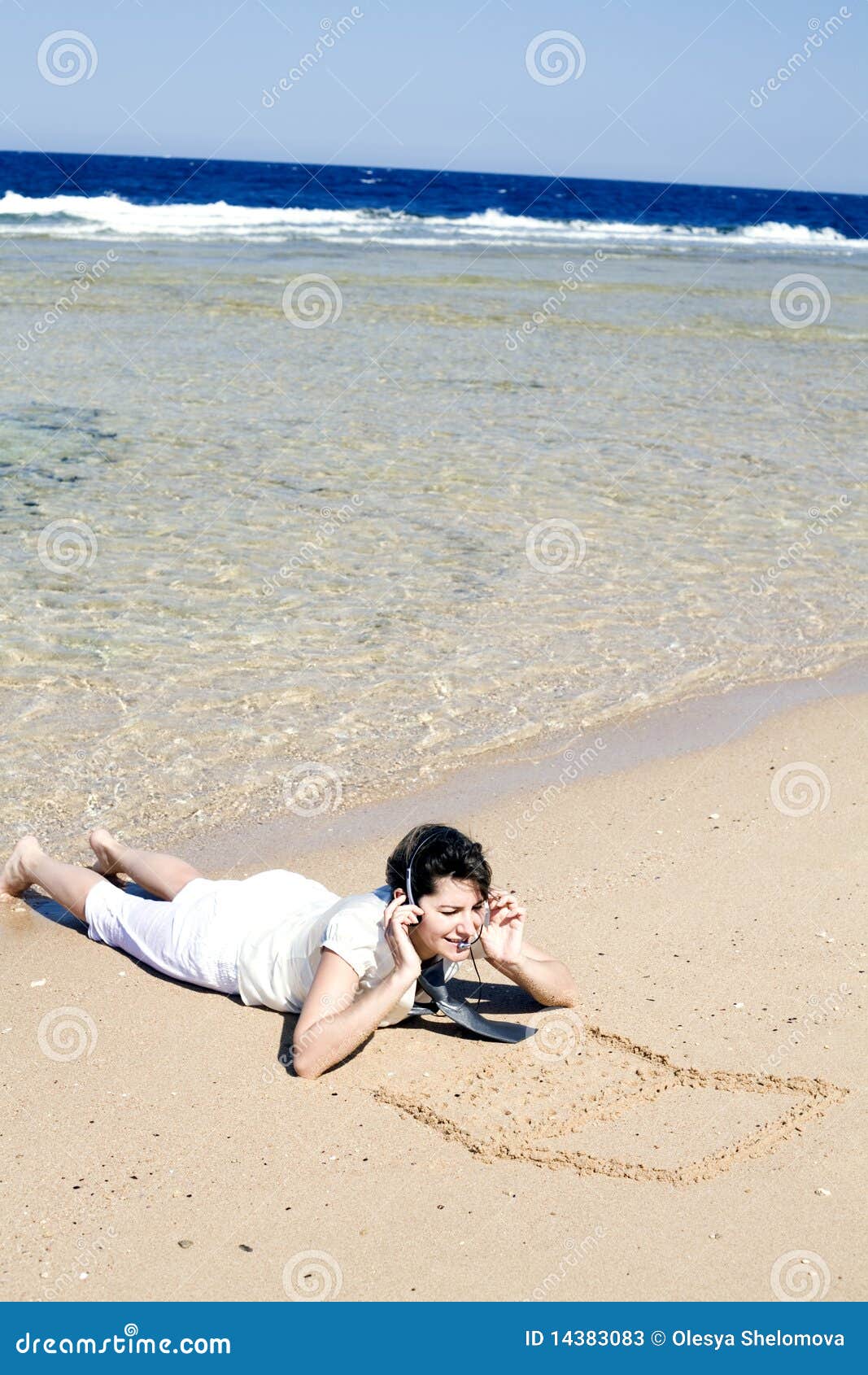 Work at seaside stock image. Image of businessperson - 14383083
