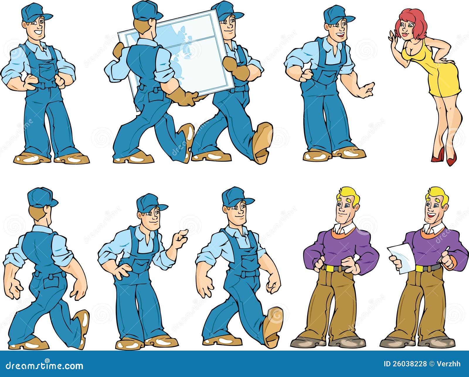 Work Service Technology Employee Teamwork Management, Miniature ...