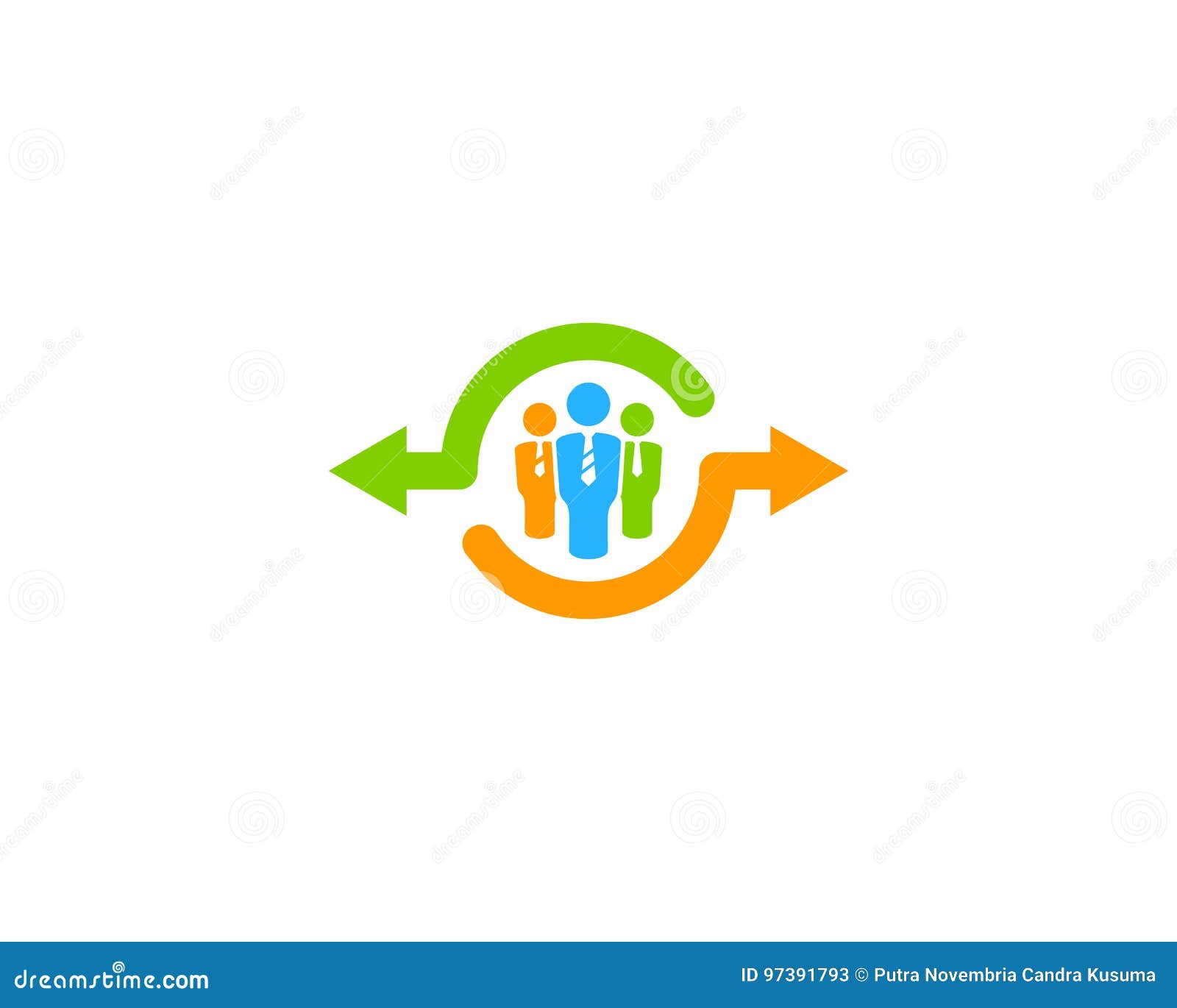 Work Share Icon Logo Design Element Stock Vector - Illustration of hand ...