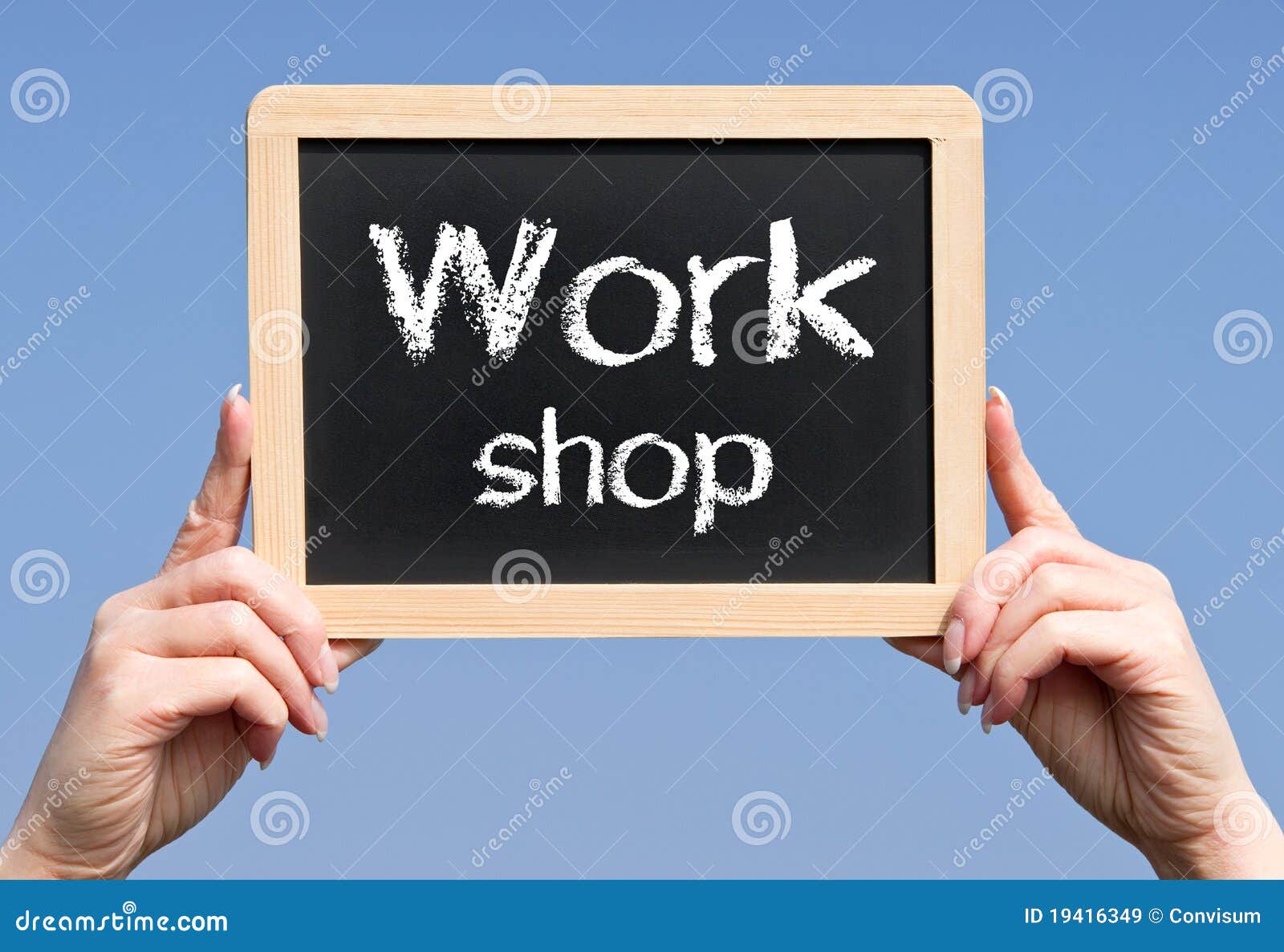 Work shop sign stock image. Image of work, shop, words - 19416349