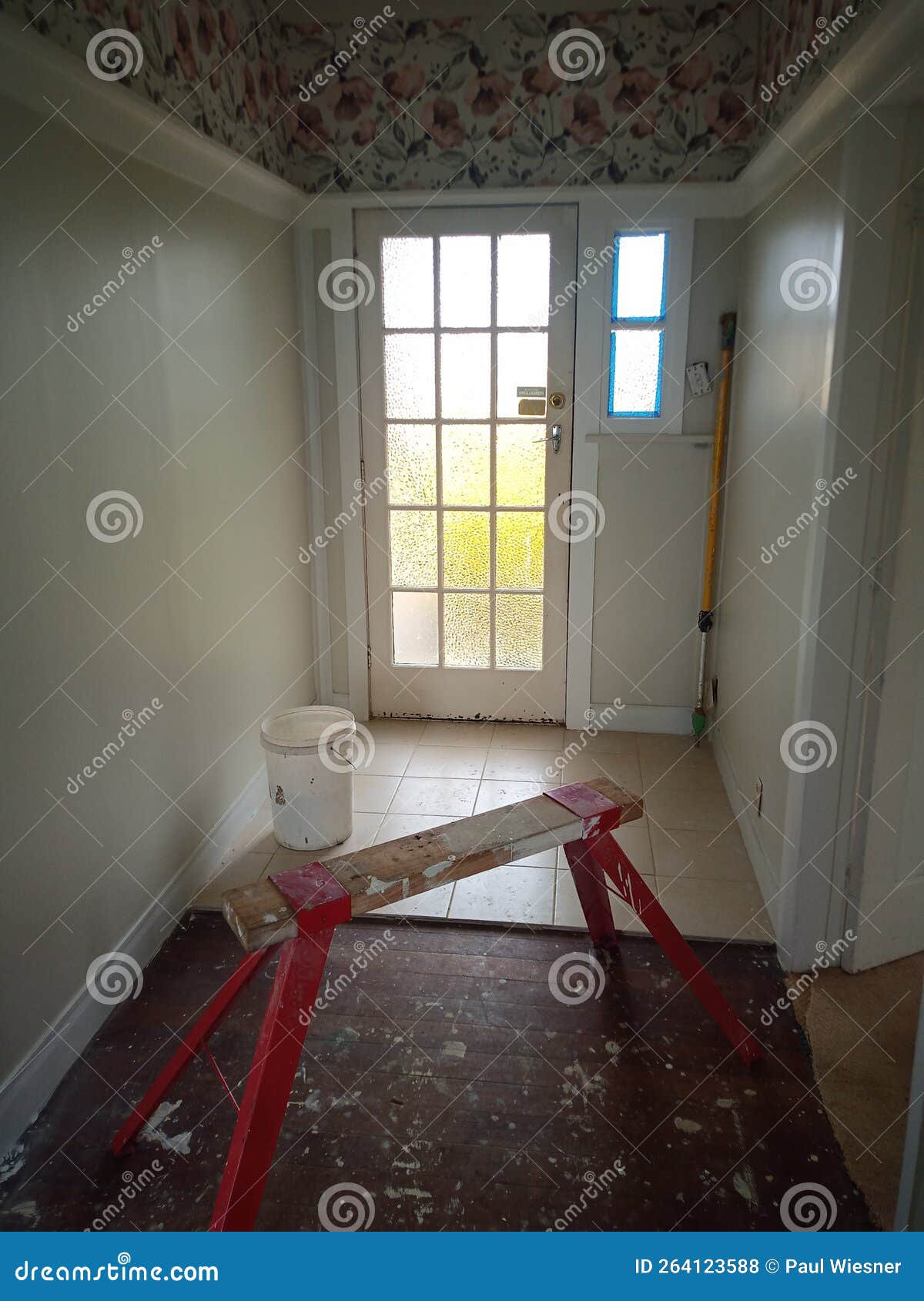 Work Site almost Finished Time To Clean Up Stuff Stock Photo - Image of ...