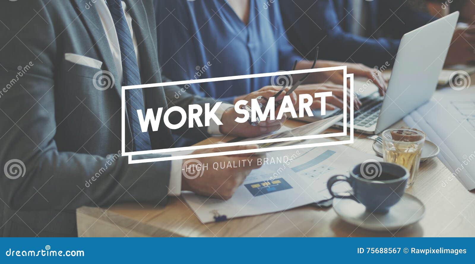 Work Smart Effective Efficient Productivity Planning Concept Stock ...