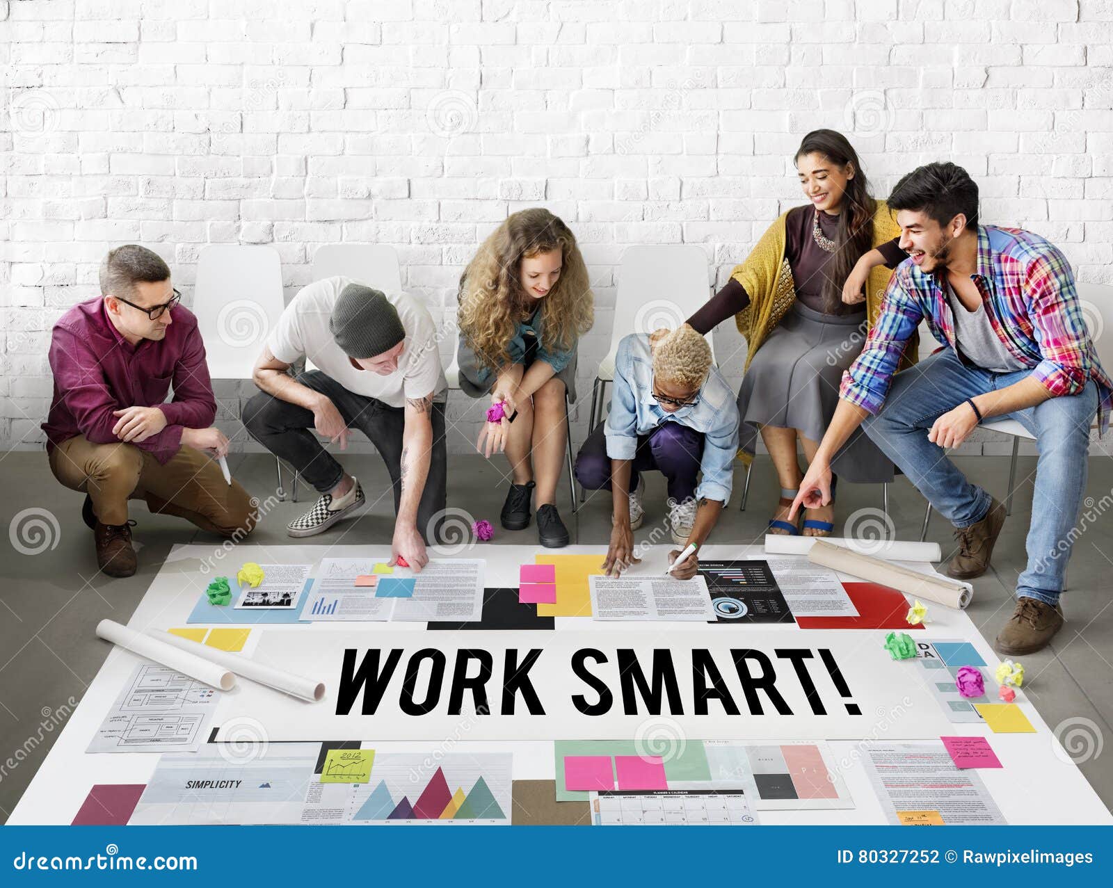 Work Smart Effectively Creative Thinking Concept Stock Photo - Image of ...