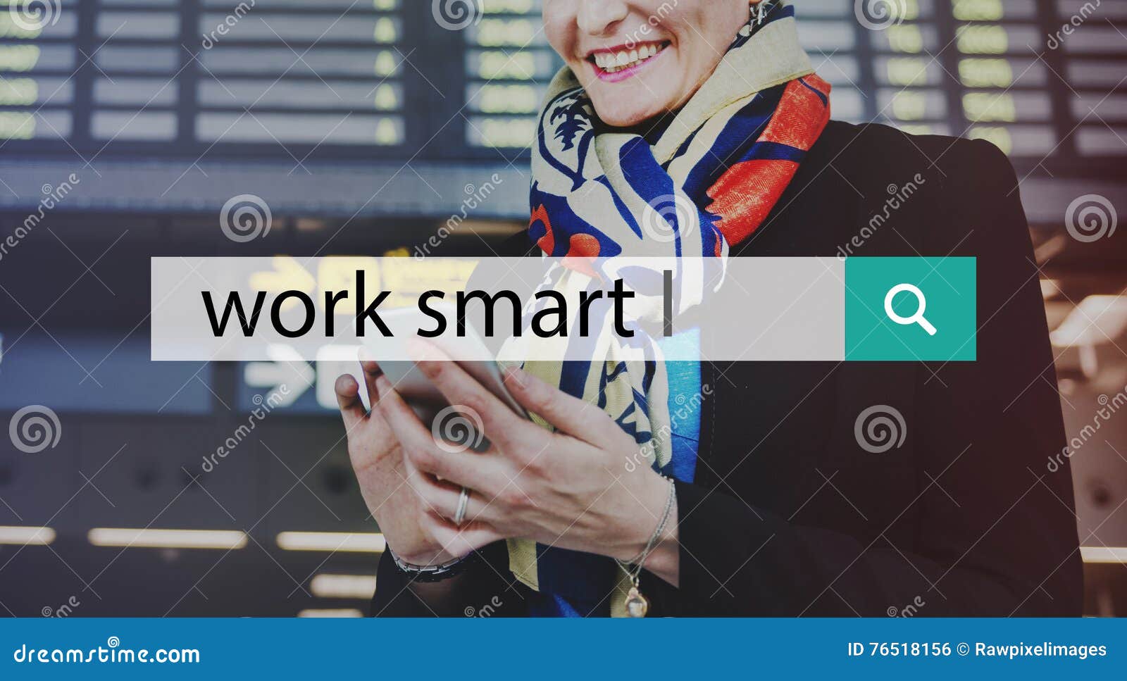Work Smart Efficient Planning Productive Flow Concept Stock Photo ...