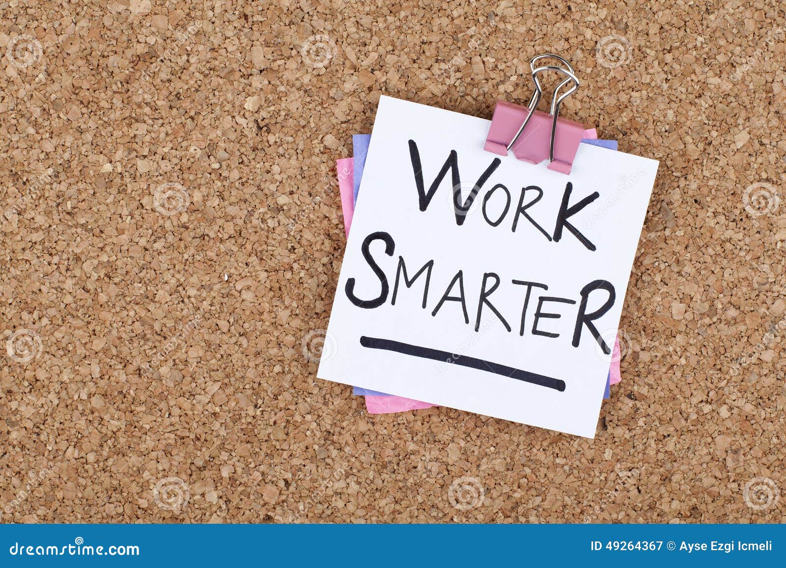 Work Smart Motivational Note Stock Image - Image of motivation, self ...