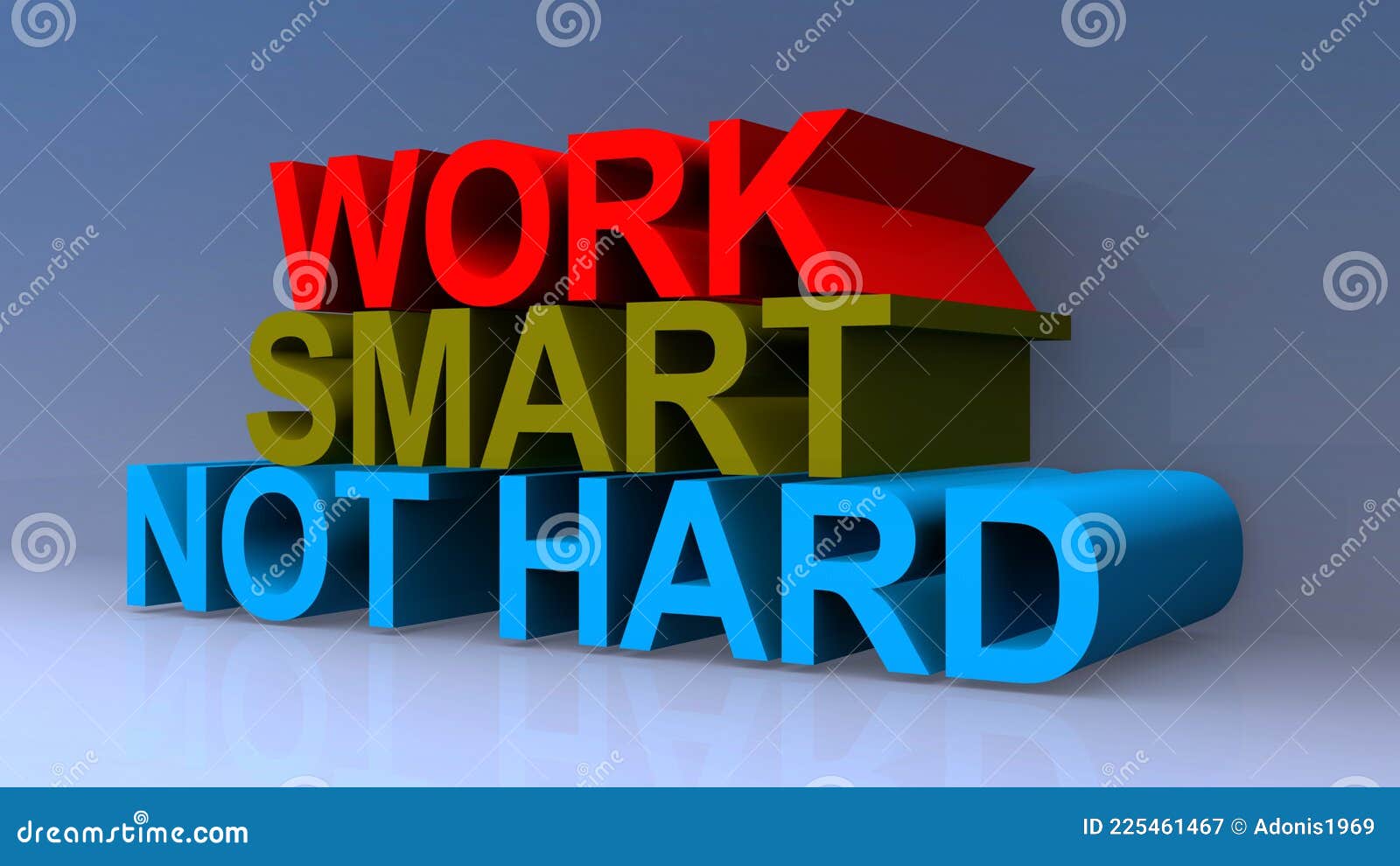 Work smart not blue stock image. Image of plan, motto - 225461467