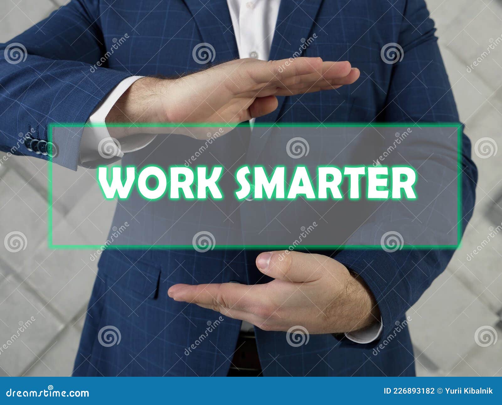 WORK SMARTER Phrase on the Screen. Work for Pay â€“ No More, No less ...