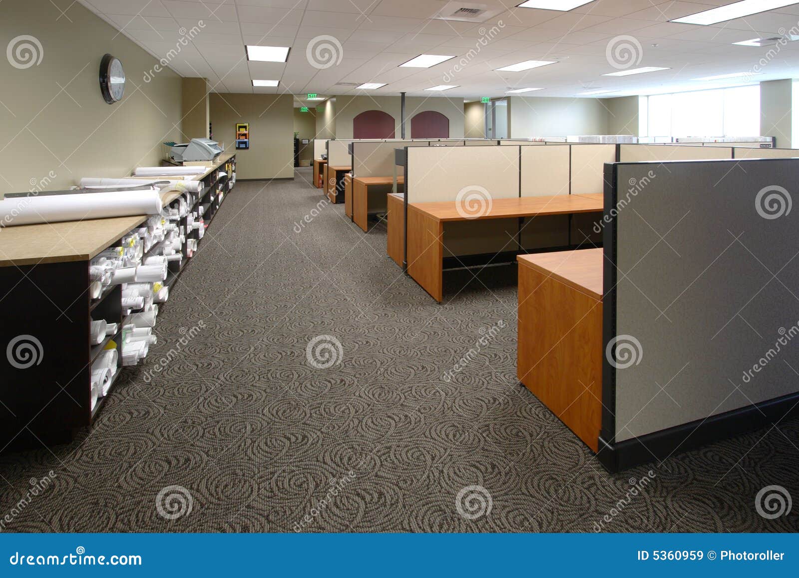 Work Space stock image. Image of conference, chair, blueprints - 5360959