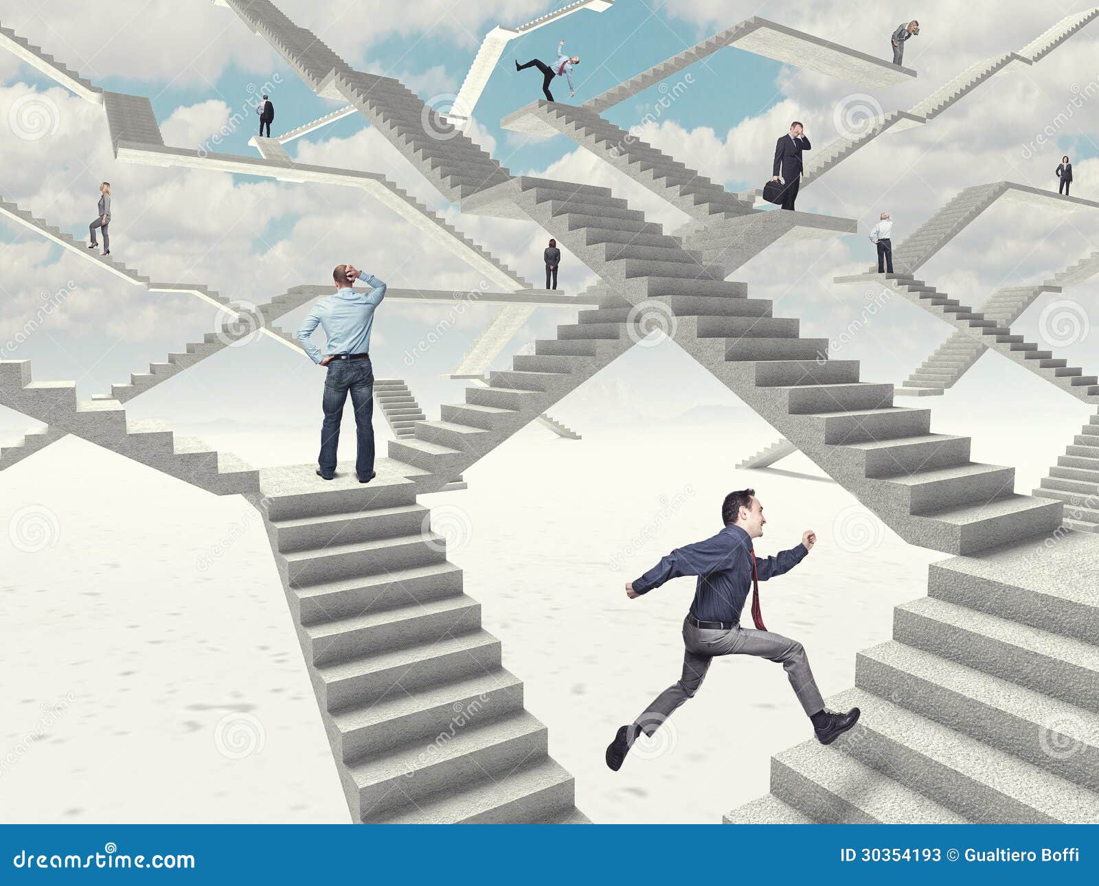 Work stairs stock image. Image of decision, retired, team - 30354193